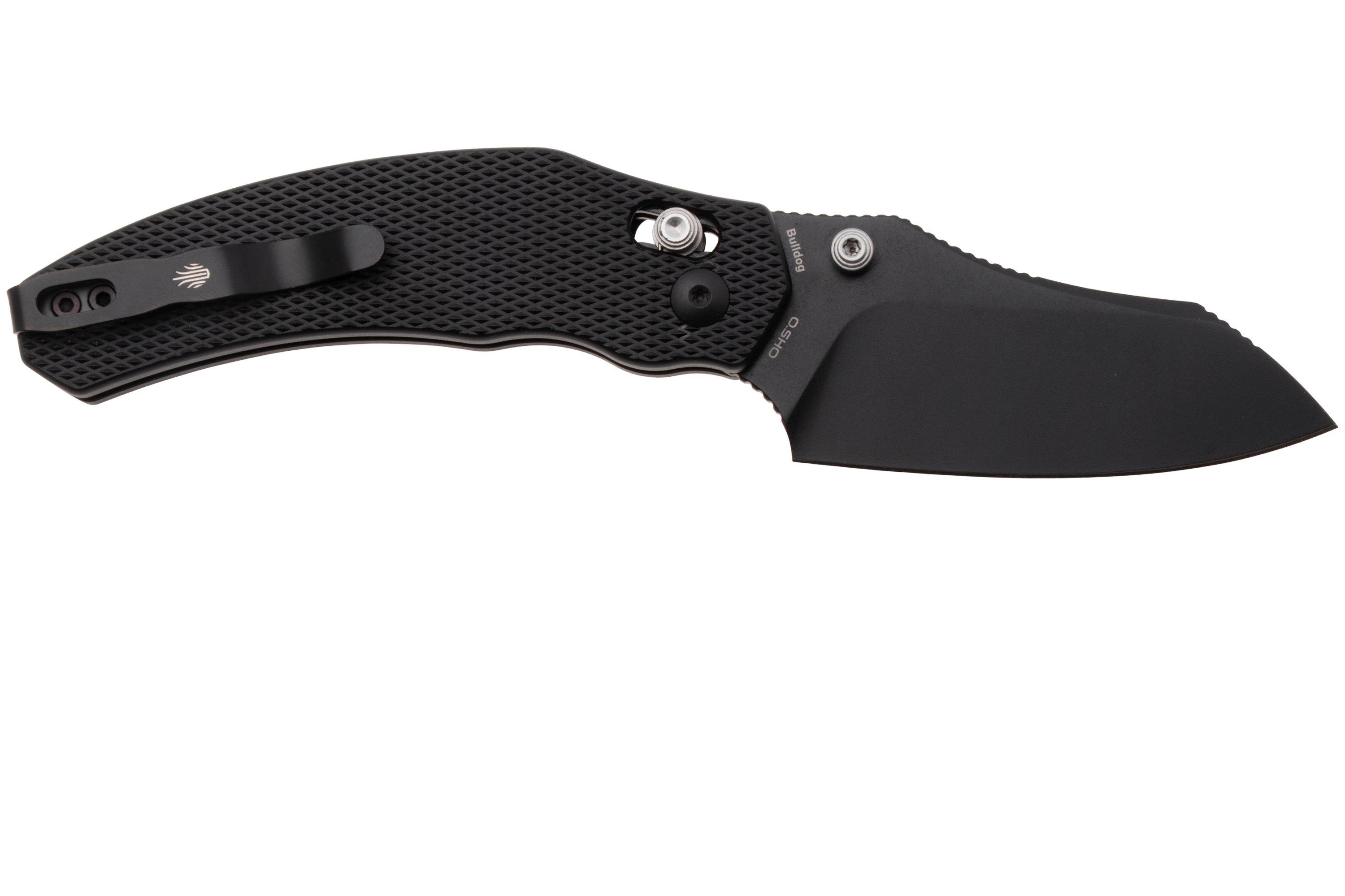 Kizer Vanguard Bulldog V3672A1 PVD Nitro-V, Black Aluminium pocket ...