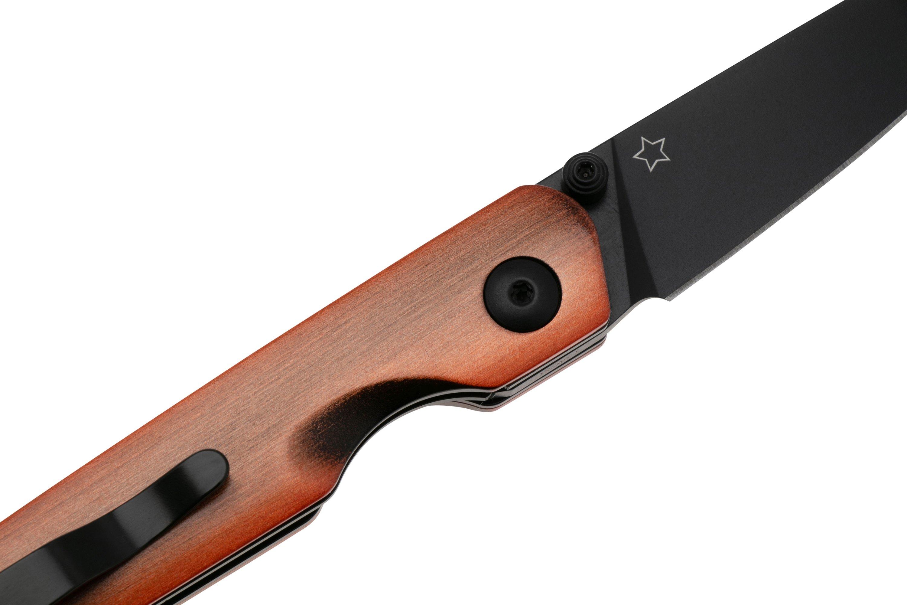 Kizer Shot V3677C1, Black 154CM, Copper Aluminium pocket knife, Evgeniy ...