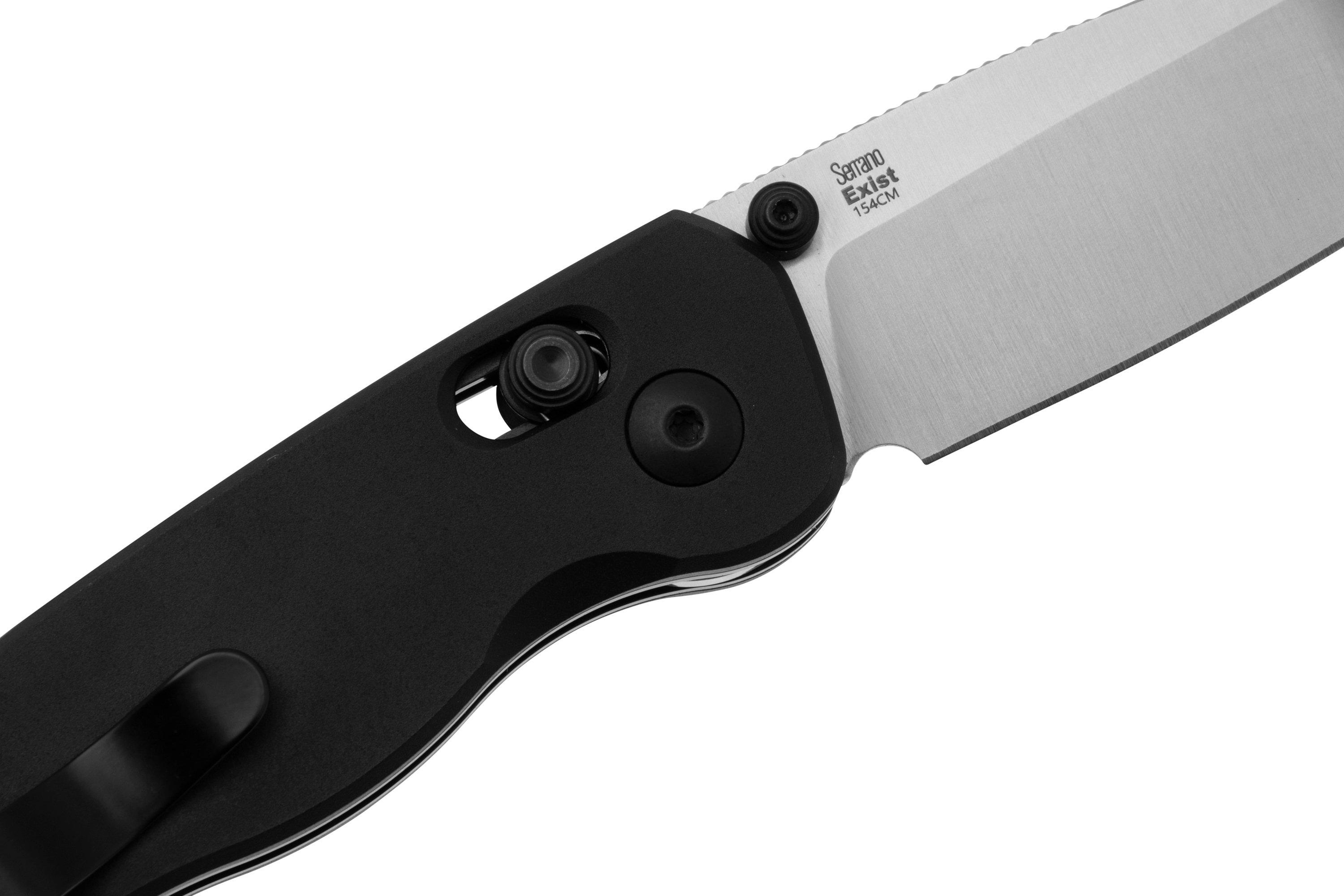 Kizer Exist V3681C1, Satin 154CM, Black Aluminum pocket knife, Nick ...