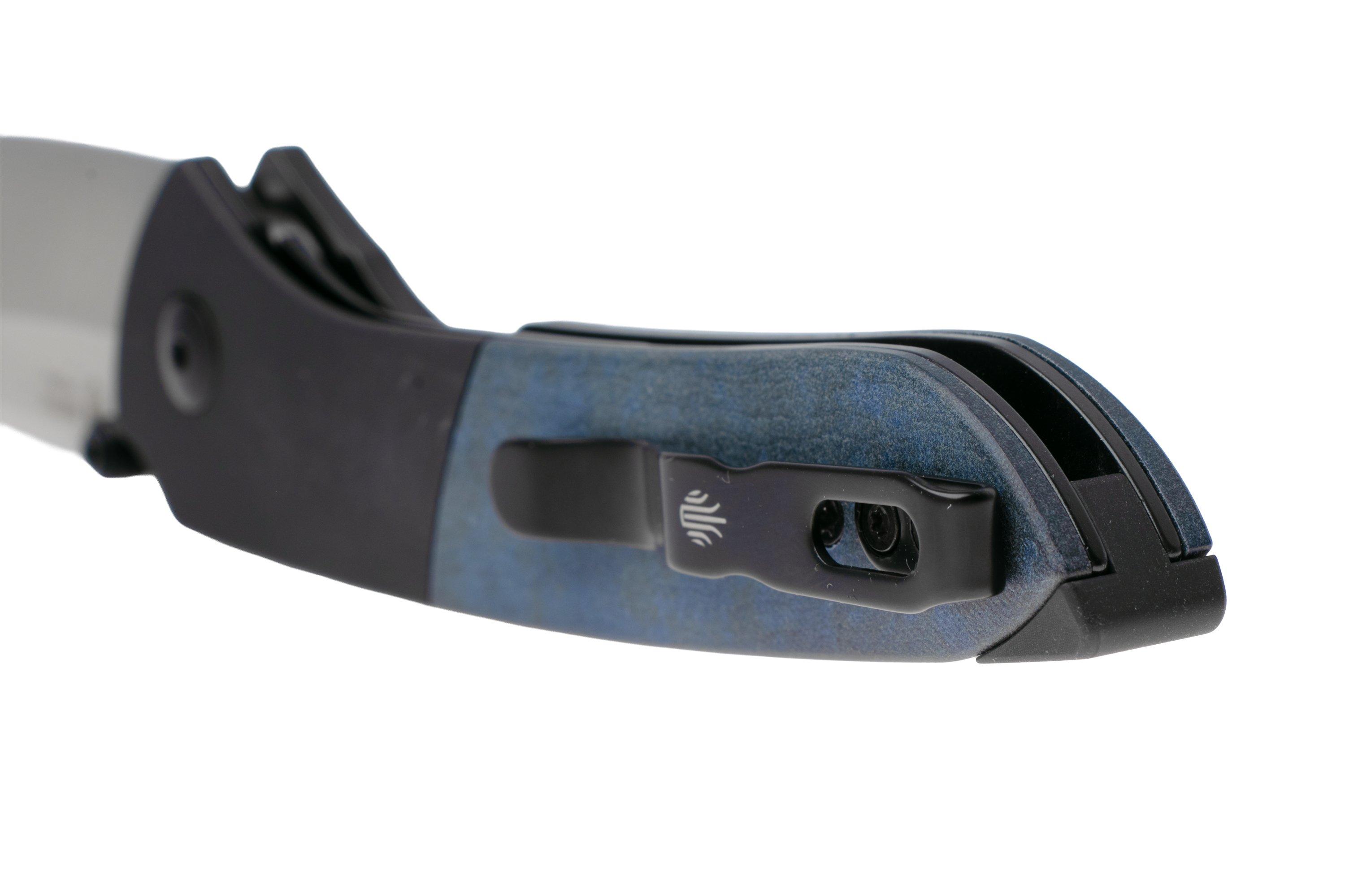 Kizer Vanguard Spitfire V3690A2 Satin 14C28N, Aluminium Blue Canyon ...