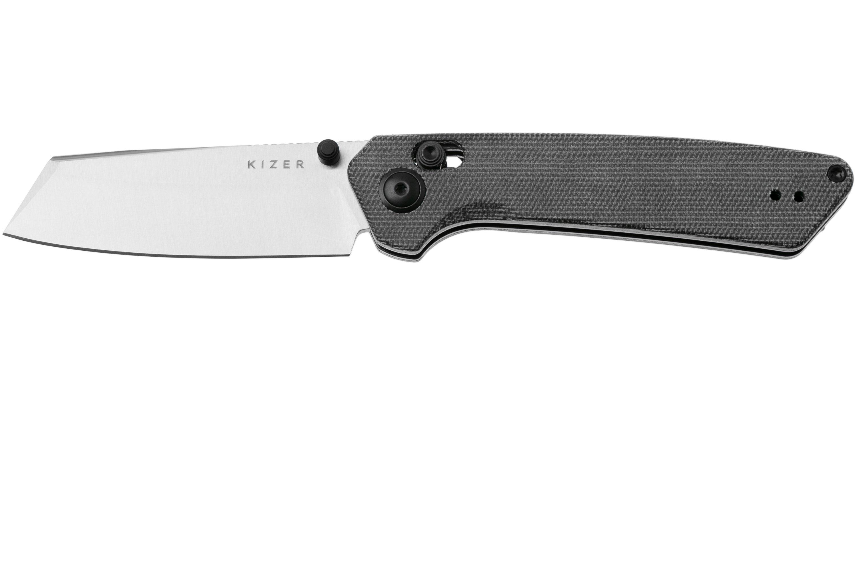 Kizer Madrac V3693A3 Satin Nitro-V, Norplex UltreX Micarta, pocket ...