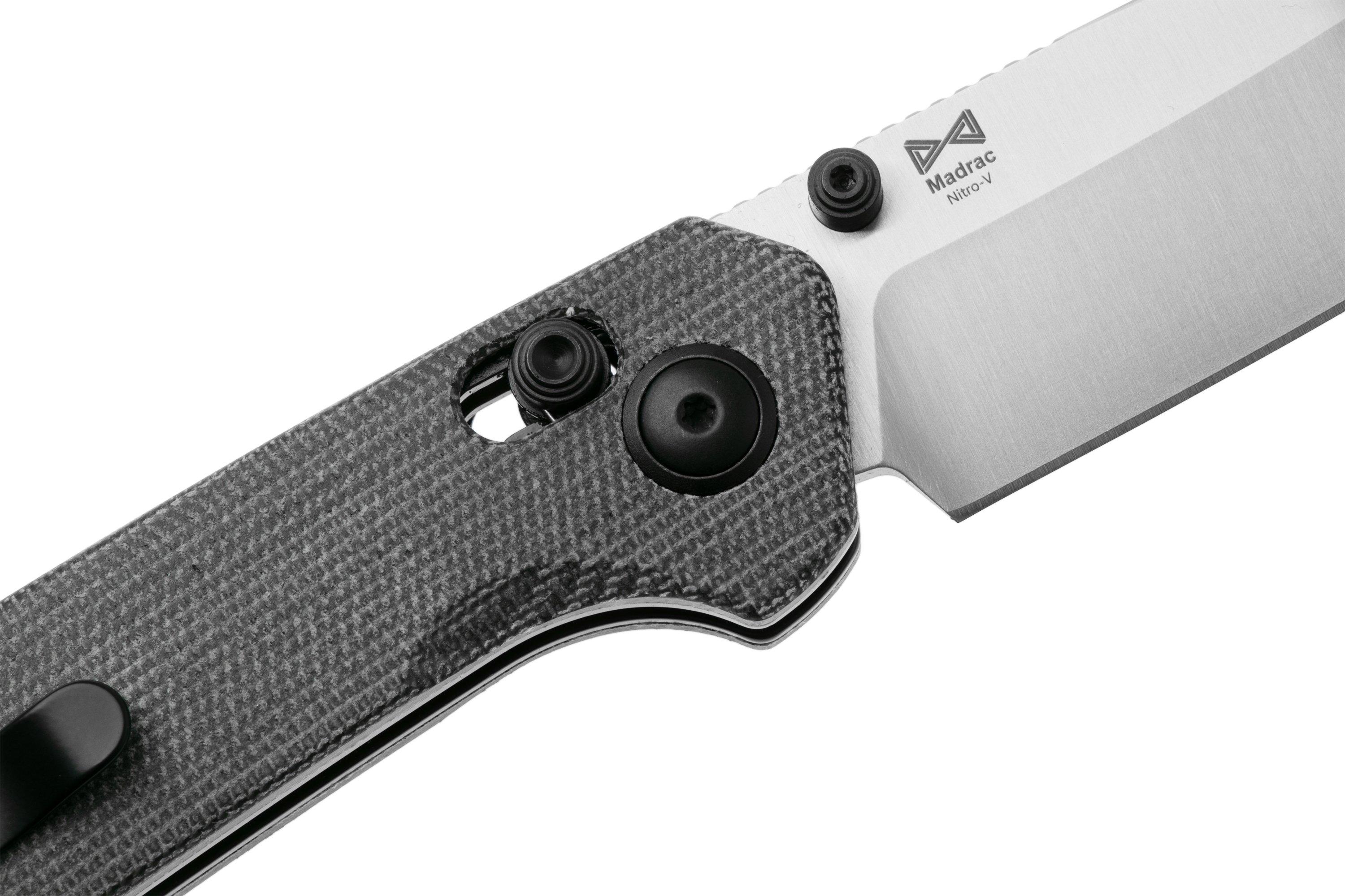 Kizer Madrac V3693A3 Satin Nitro-V, Norplex UltreX Micarta, pocket ...
