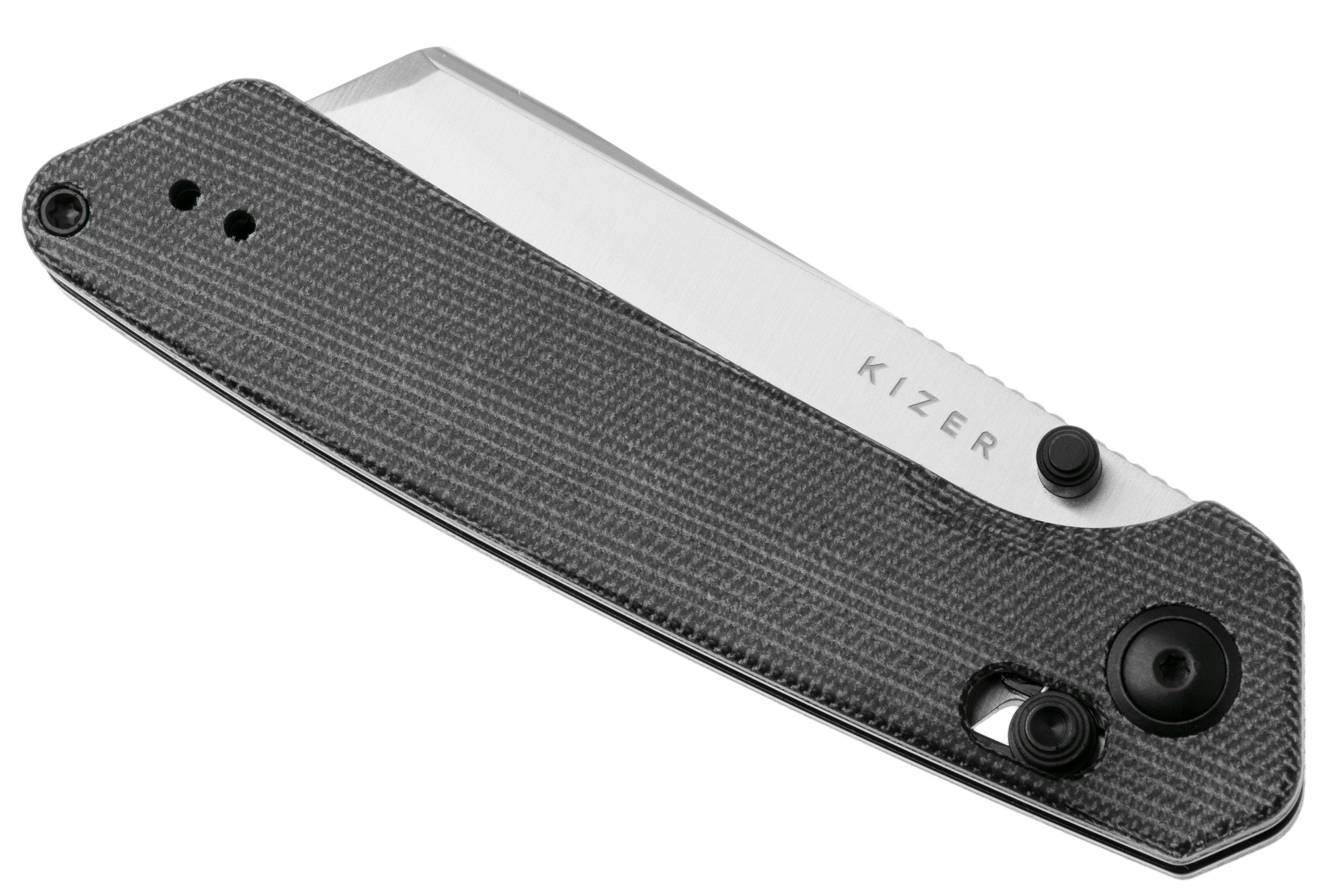 Kizer Madrac V3693A3 Satin Nitro-V, Norplex UltreX Micarta, pocket ...