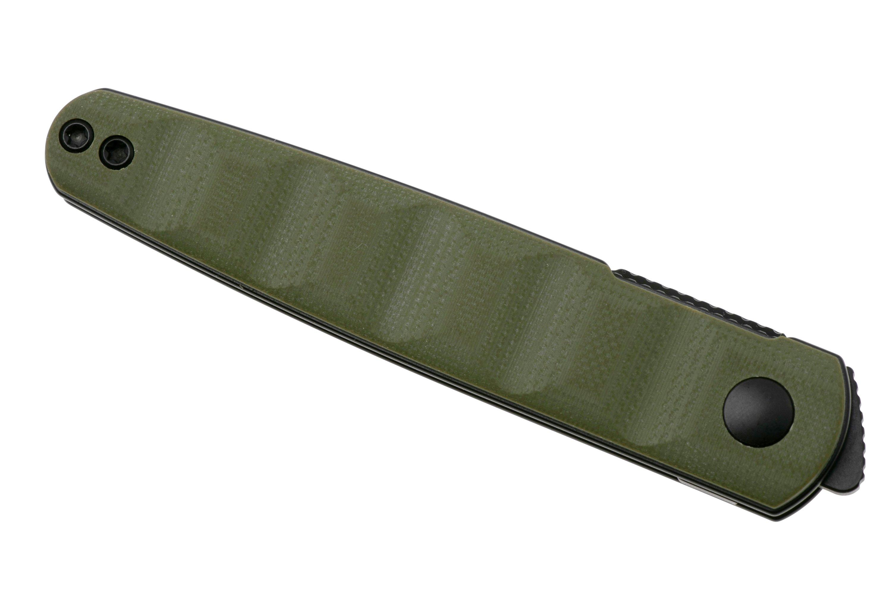 Kizer Bamboo V3722A2, Black Nitro-V, Olive Green G10 zakmes, Maksim ...