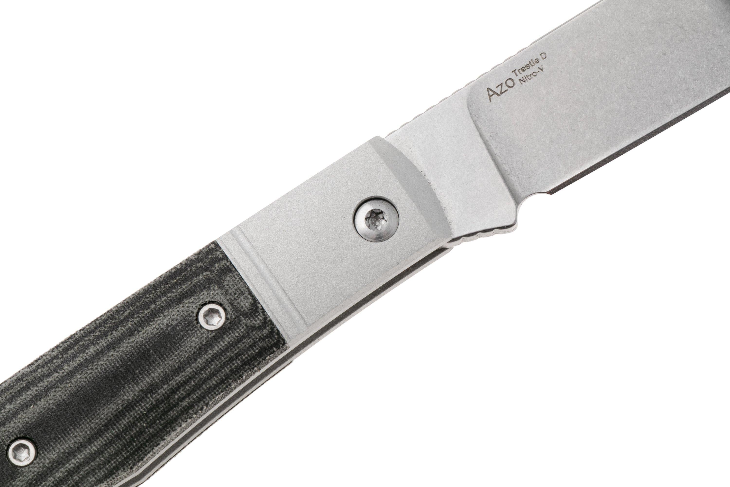 Kizer Trestle D V3760A1 Stonewashed Nitro-V, Aluminum & Norplex UltreX ...