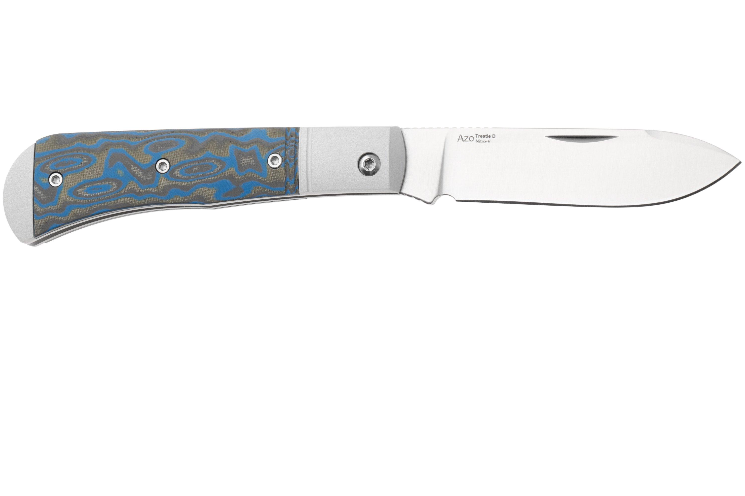 Kizer Trestle D V3760A2 Satin Nitro-V, Aluminum & Vortex Micarta ...