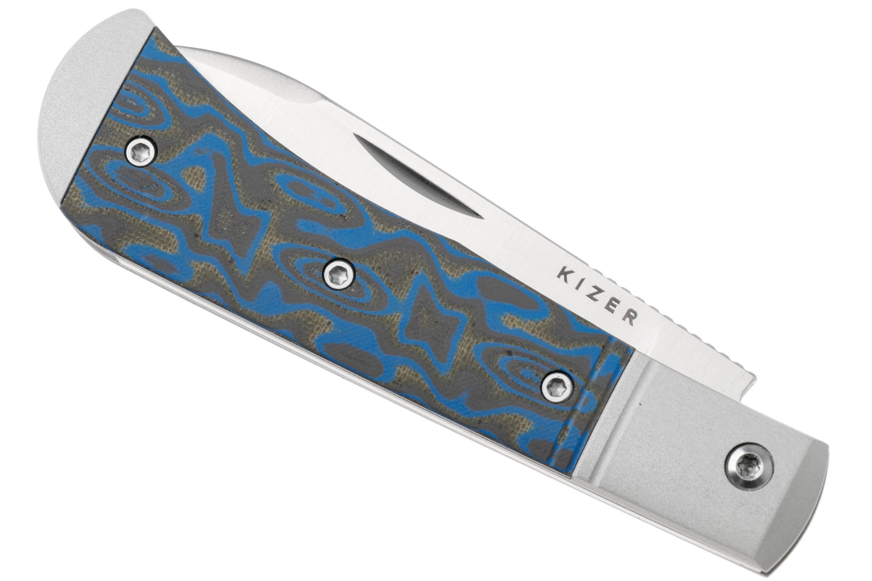 Kizer Trestle D V3760A2 Satin Nitro-V, Aluminum & Vortex Micarta ...