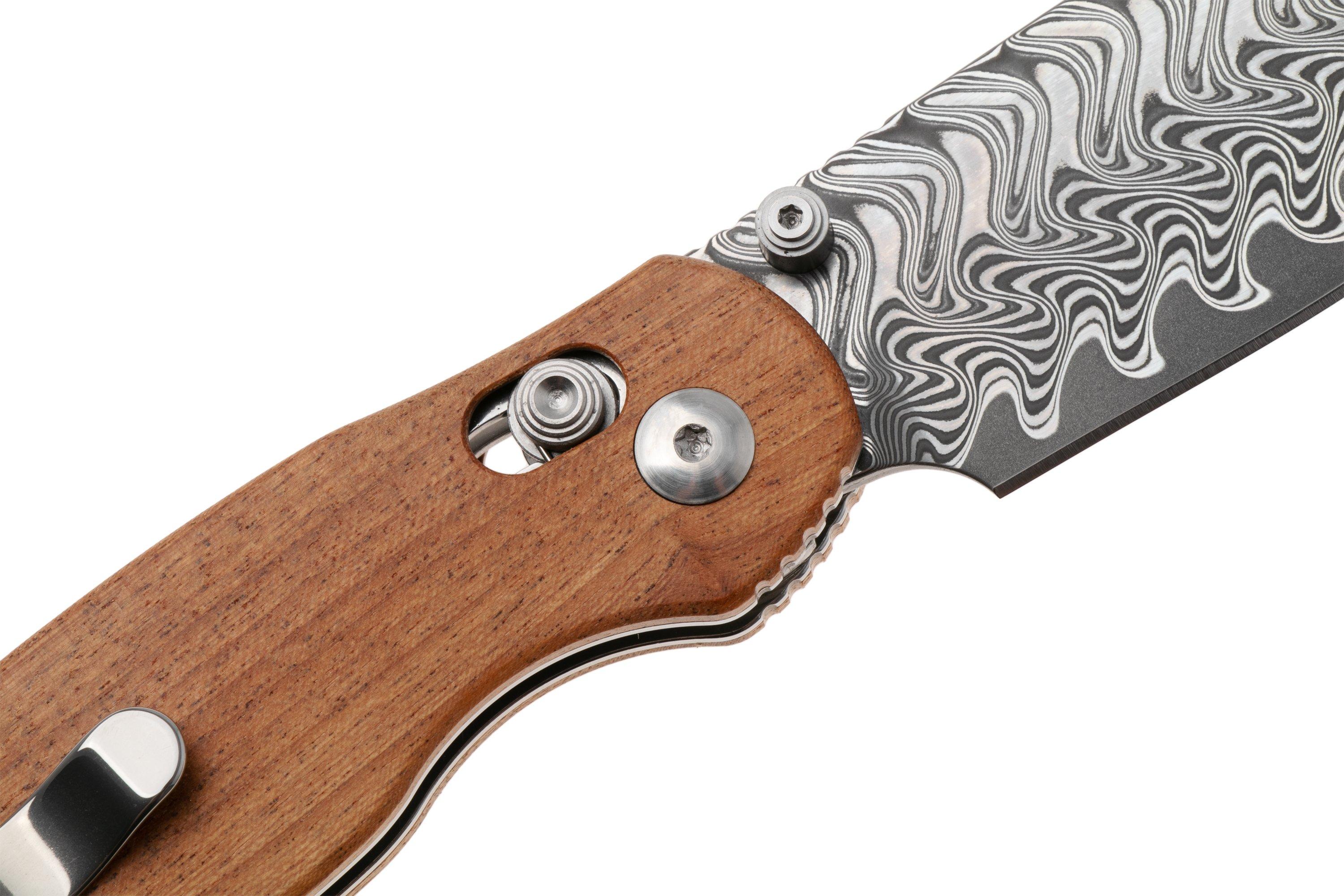 Kizer Vanguard Phoca CD V3781CDA3 Acid Washed Damascus, Mkuruti Wood ...