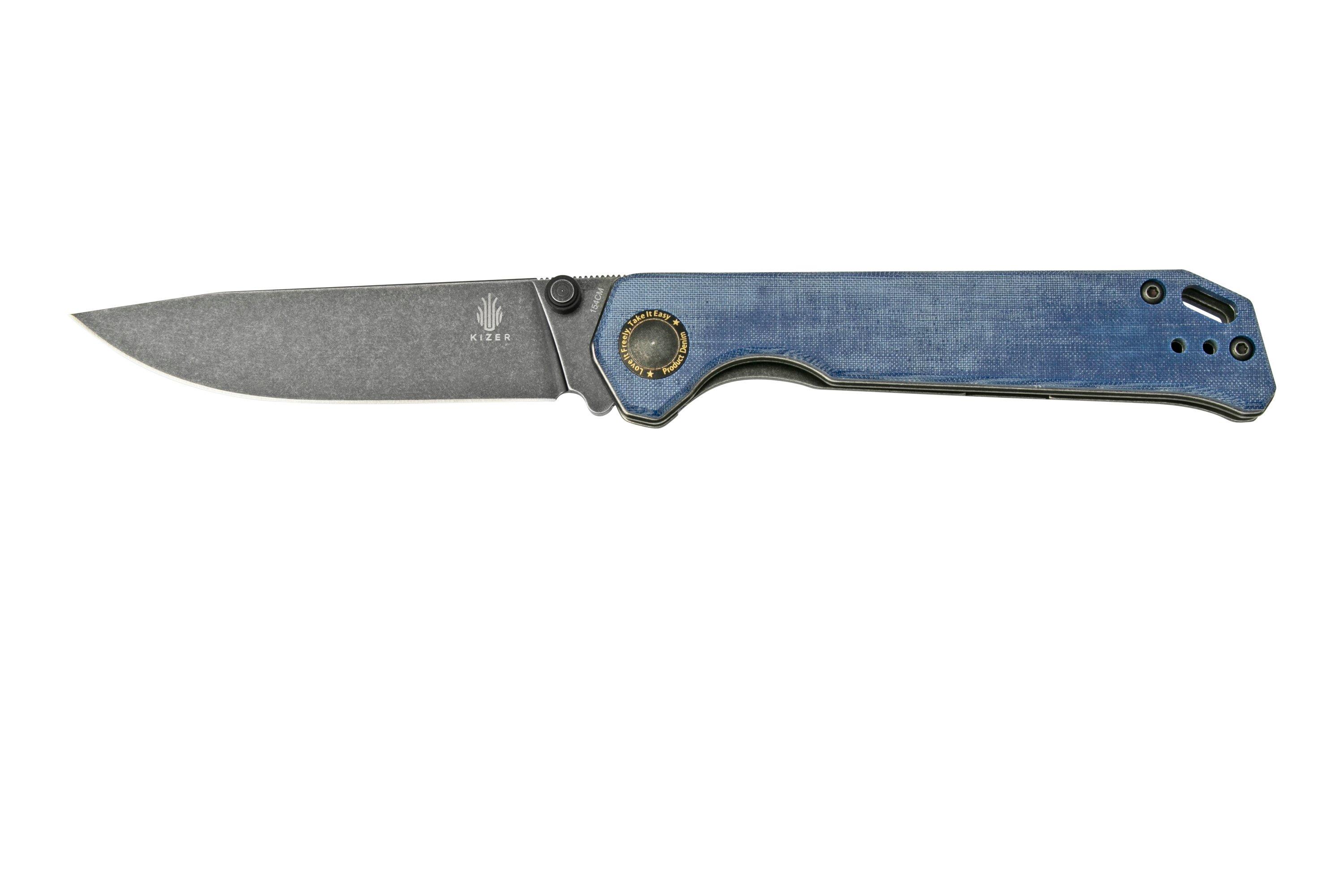 Kizer Vanguard Begleiter V4458.2C1 Denim Micarta, pocket knife ...