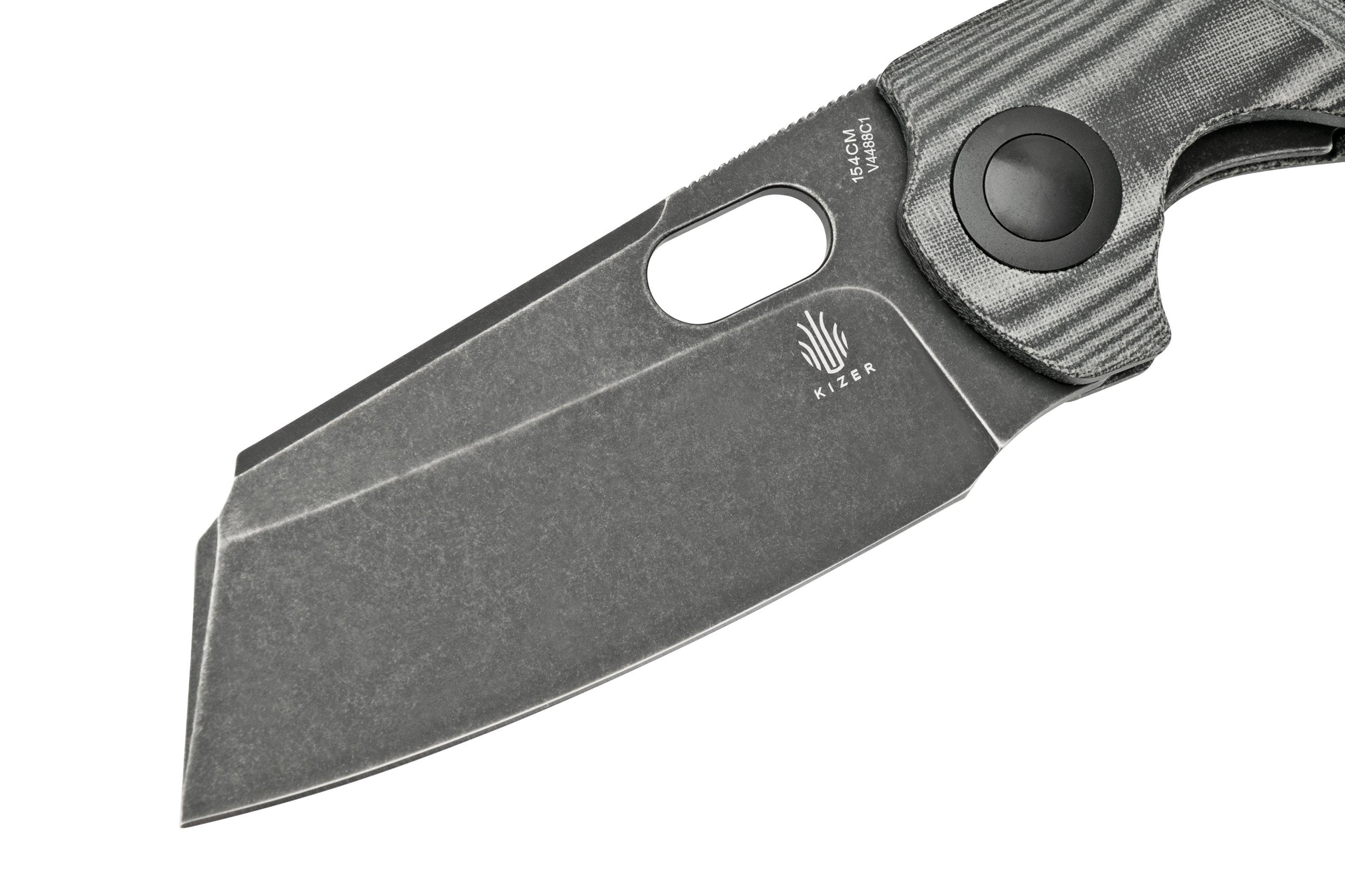 Kizer Vanguard C01C, 154CM, Micarta V4488C1 pocket knife ...