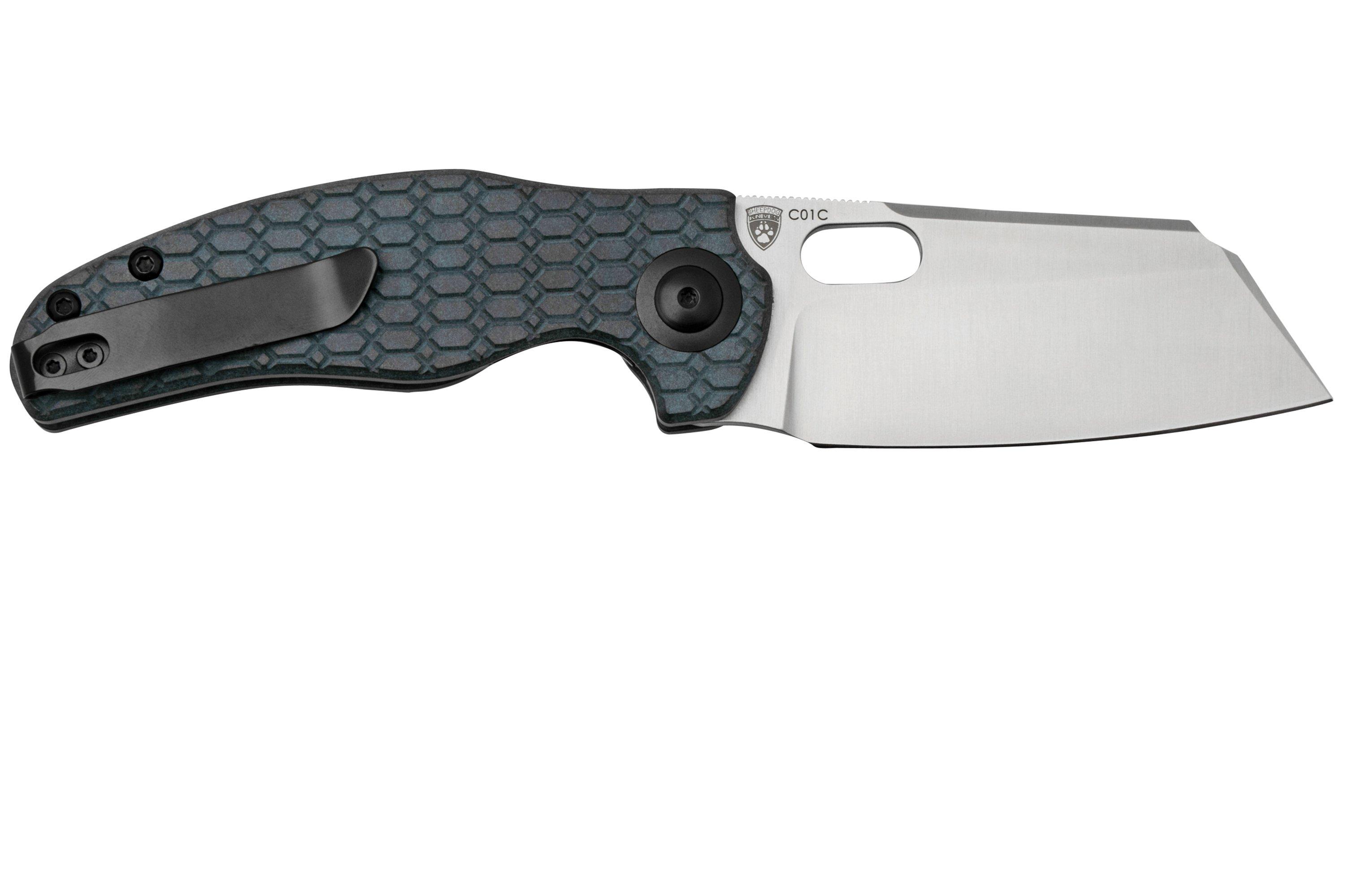 Kizer Sheepdog V4488C3, 154CM Blue Canyon Richlite, pocket knife ...