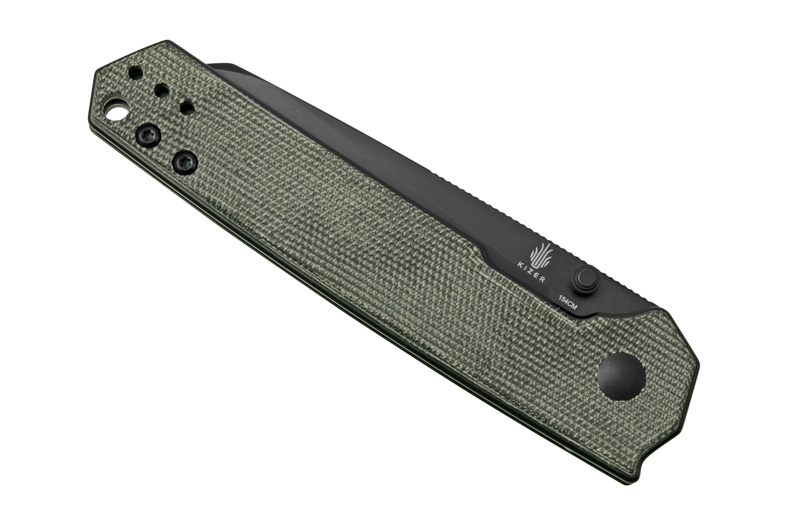 Kizer Domin V4516SC1 Black Micarta, pocket knife | Advantageously ...