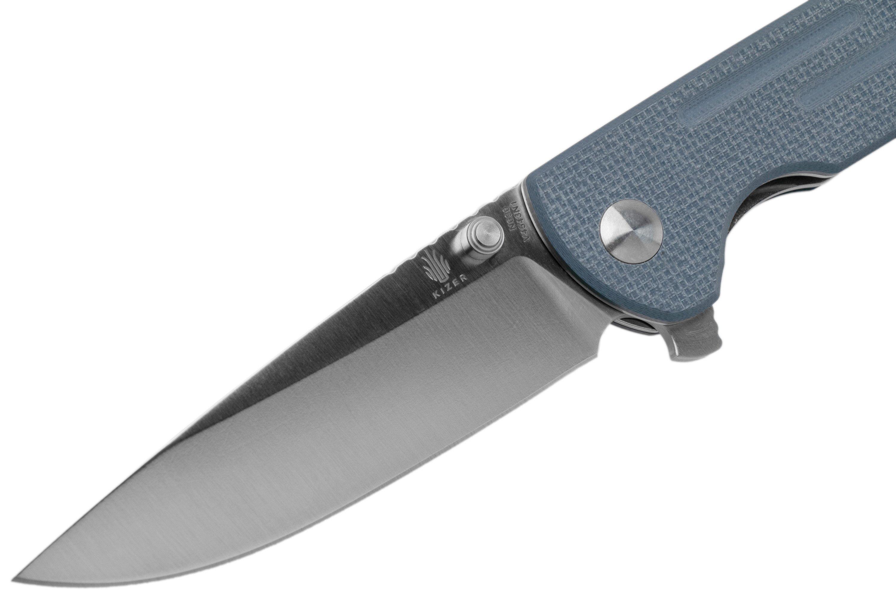 Kizer Vanguard Justice Blue V4543N1 pocket knife, Nhut Huynh and Azo ...