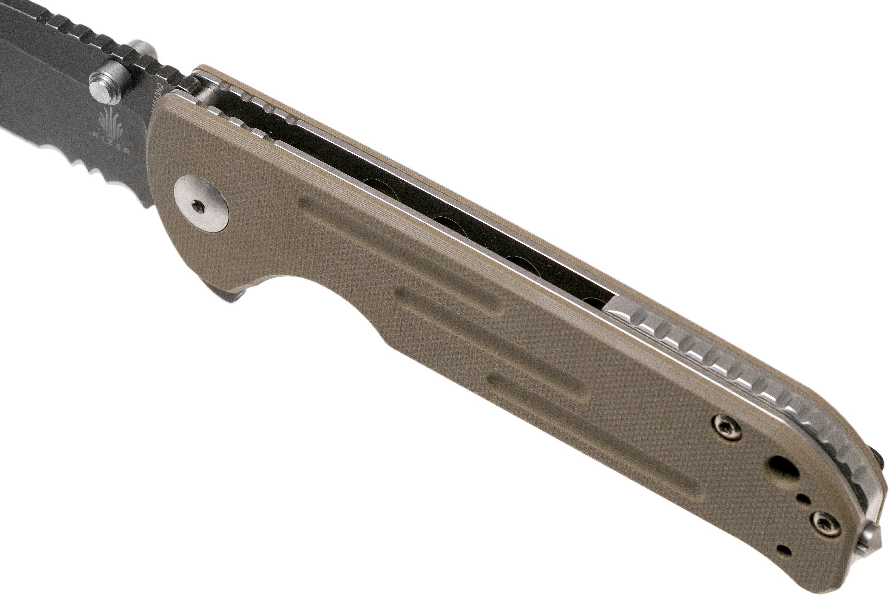 Kizer Vanguard Justice Tan V4543N2 pocket knife, Nhut Huynh en Azo ...