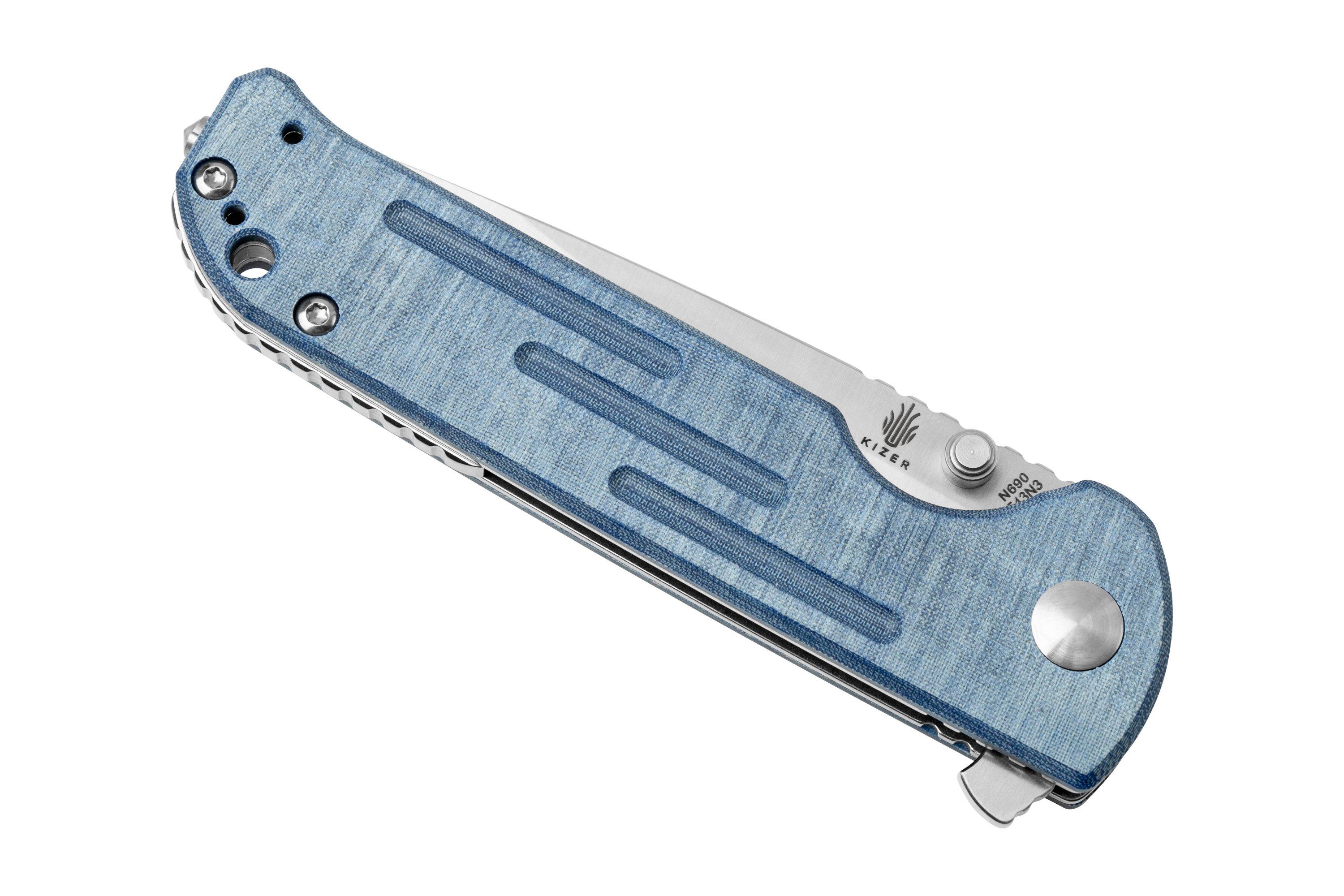 Kizer Vanguard Justice Denim, V4543N3 zakmes, Azo design | Voordelig ...