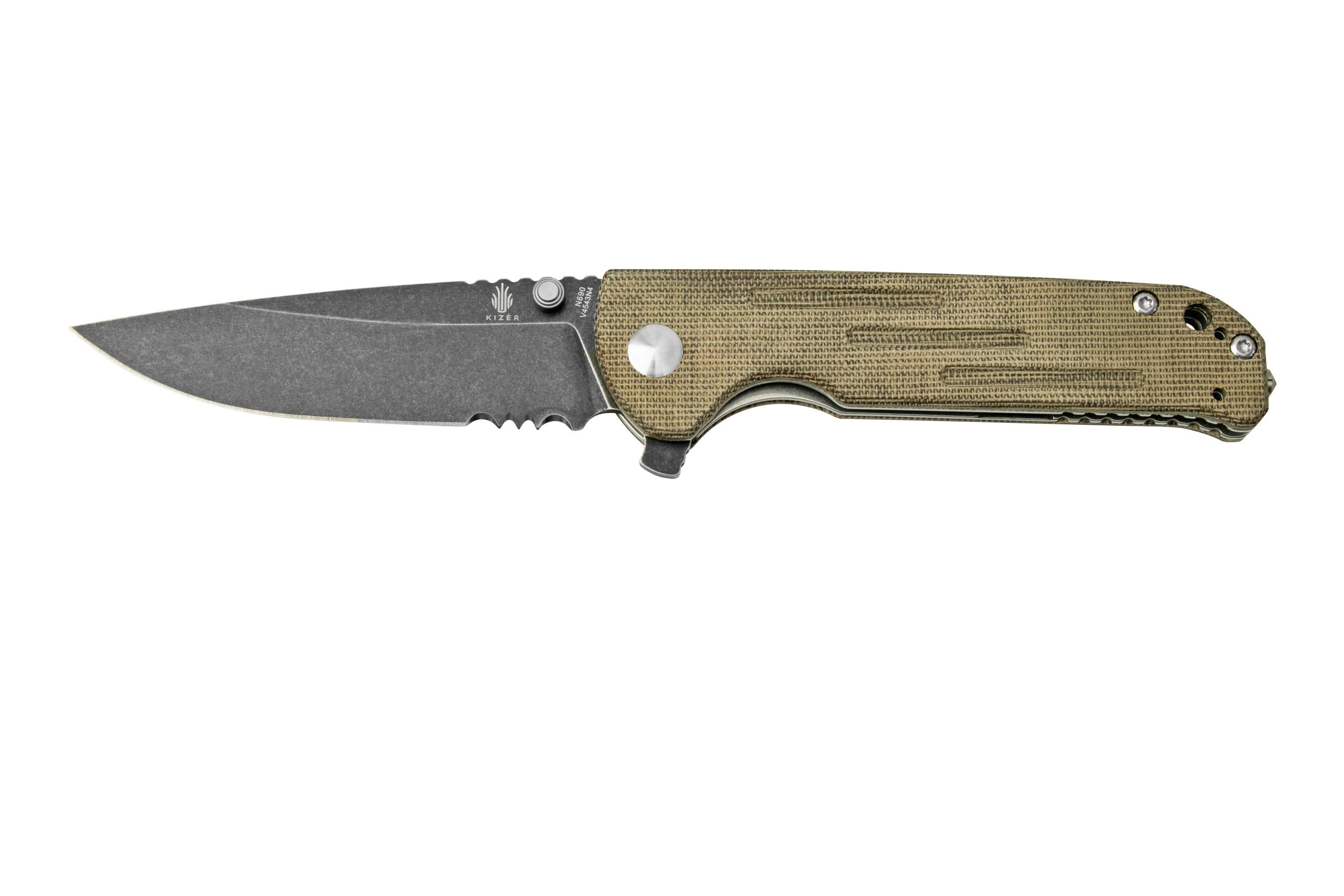 Kizer Vanguard Justice, V4543N4 pocket knife, Azo design ...