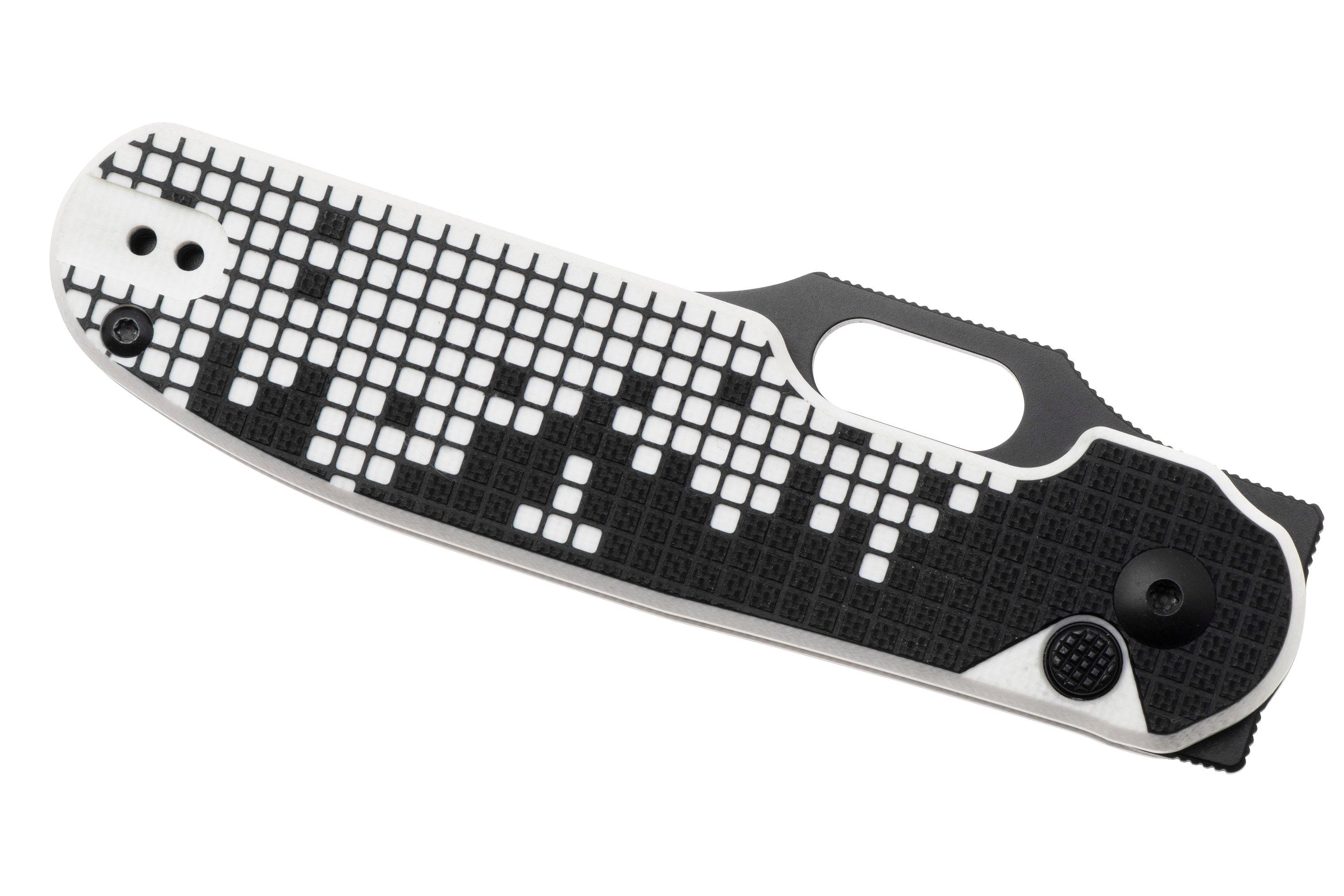 Kizer Vanguard Cormorant V3634A1, Black Nitro-V, Black and White G10 ...