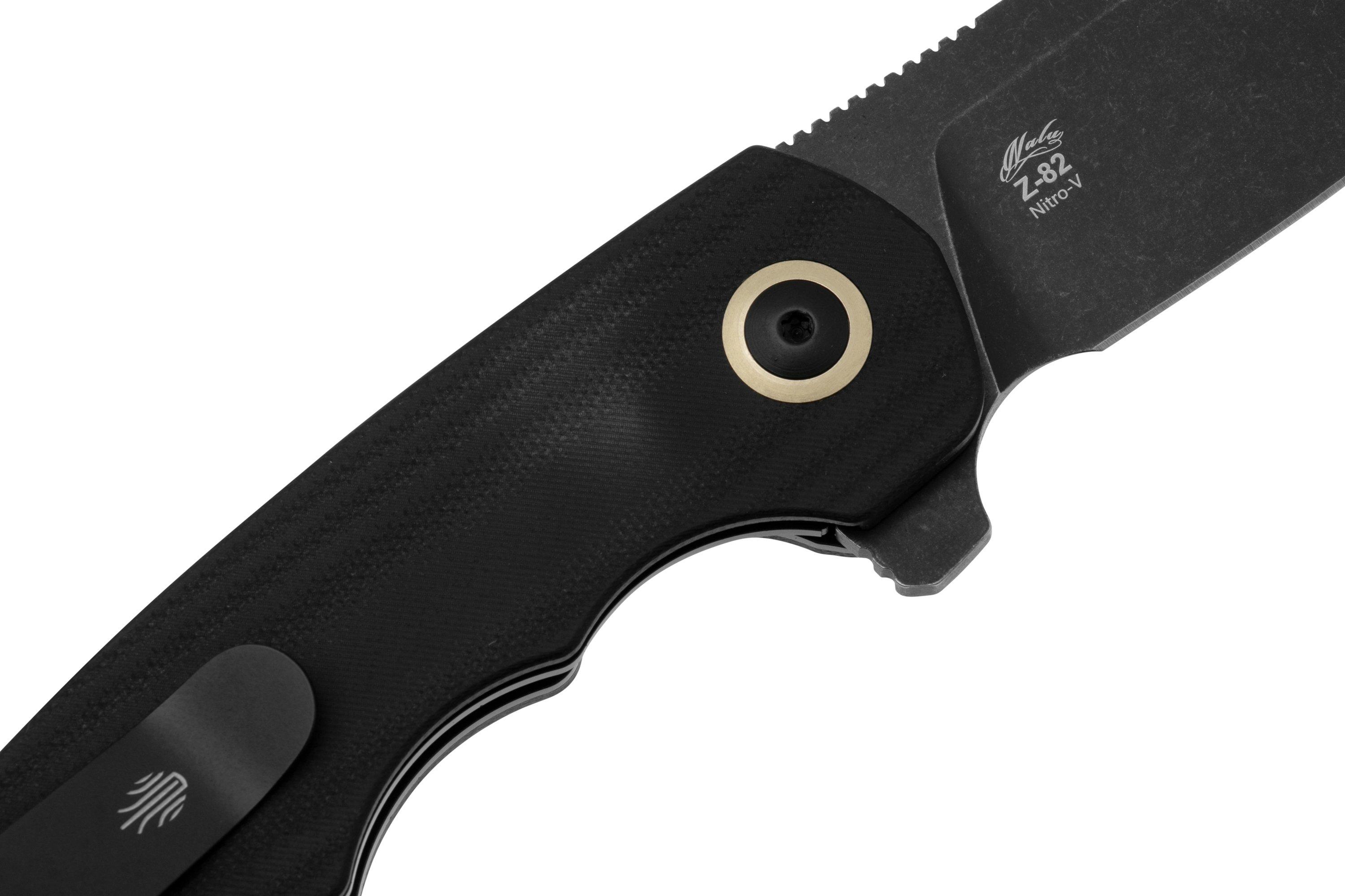 Kizer Vanguard Z-82 V4568A1, Blackwashed Nitro-V, Black G10 pocket ...