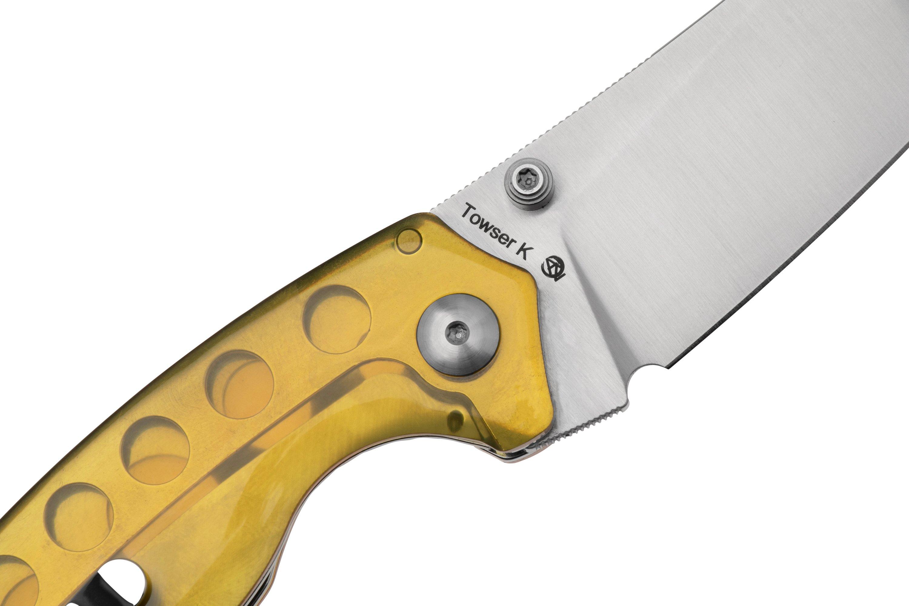 Kizer Towser K V4593C5 Satin 154CM, PEI Ultem Handle, pocket knife, Azo ...