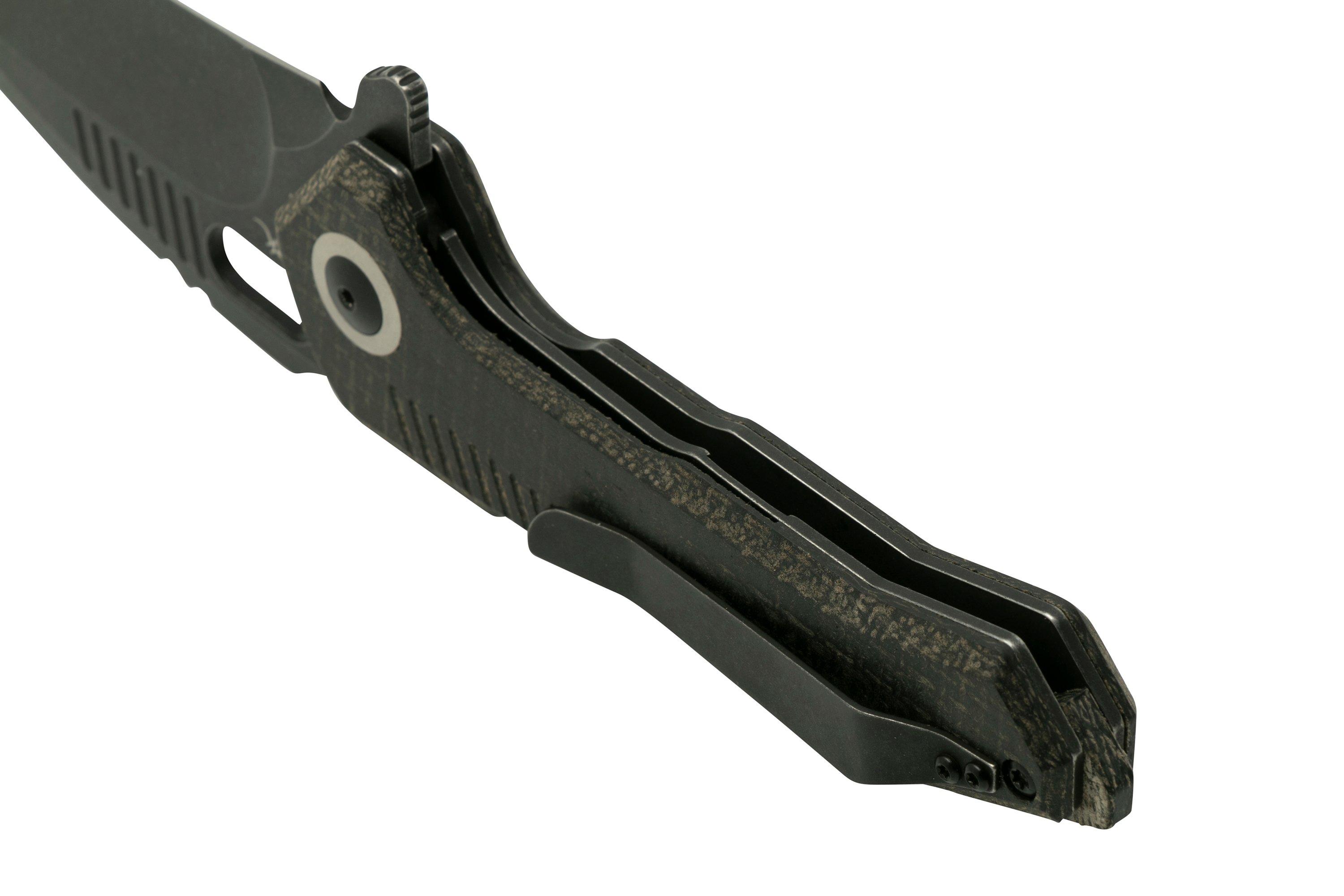 Kizer Mini Paragon V4600C2, 154CM, Black Micarta pocket knife, RS ...