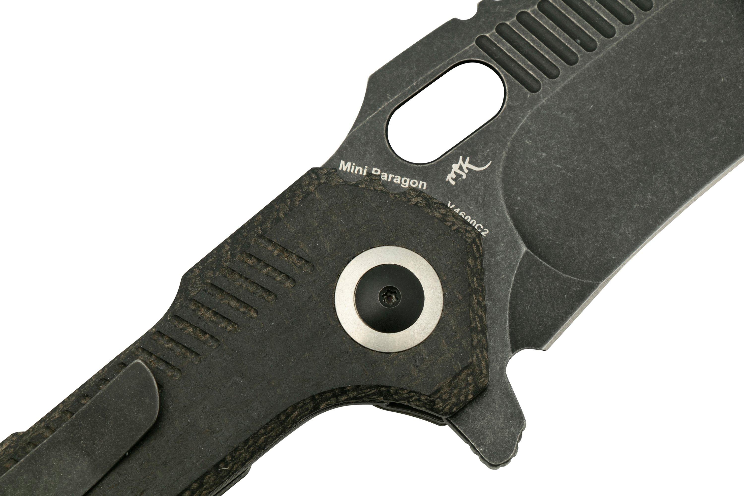 Kizer Mini Paragon V4600C2, 154CM, Black Micarta pocket knife, RS ...