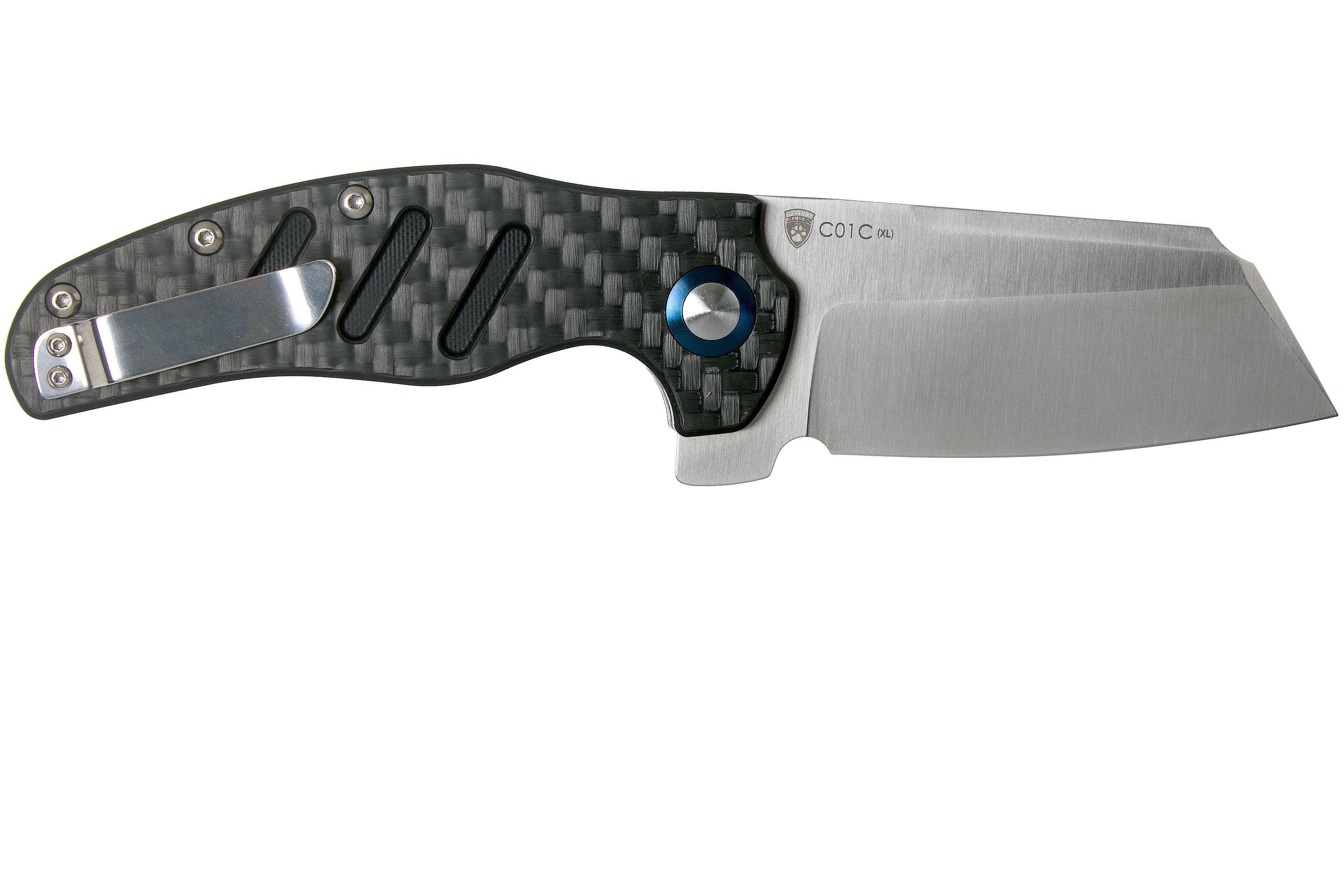 Kizer C01C Sheepdog XL Carbon fibre V5488C3 pocket knife ...