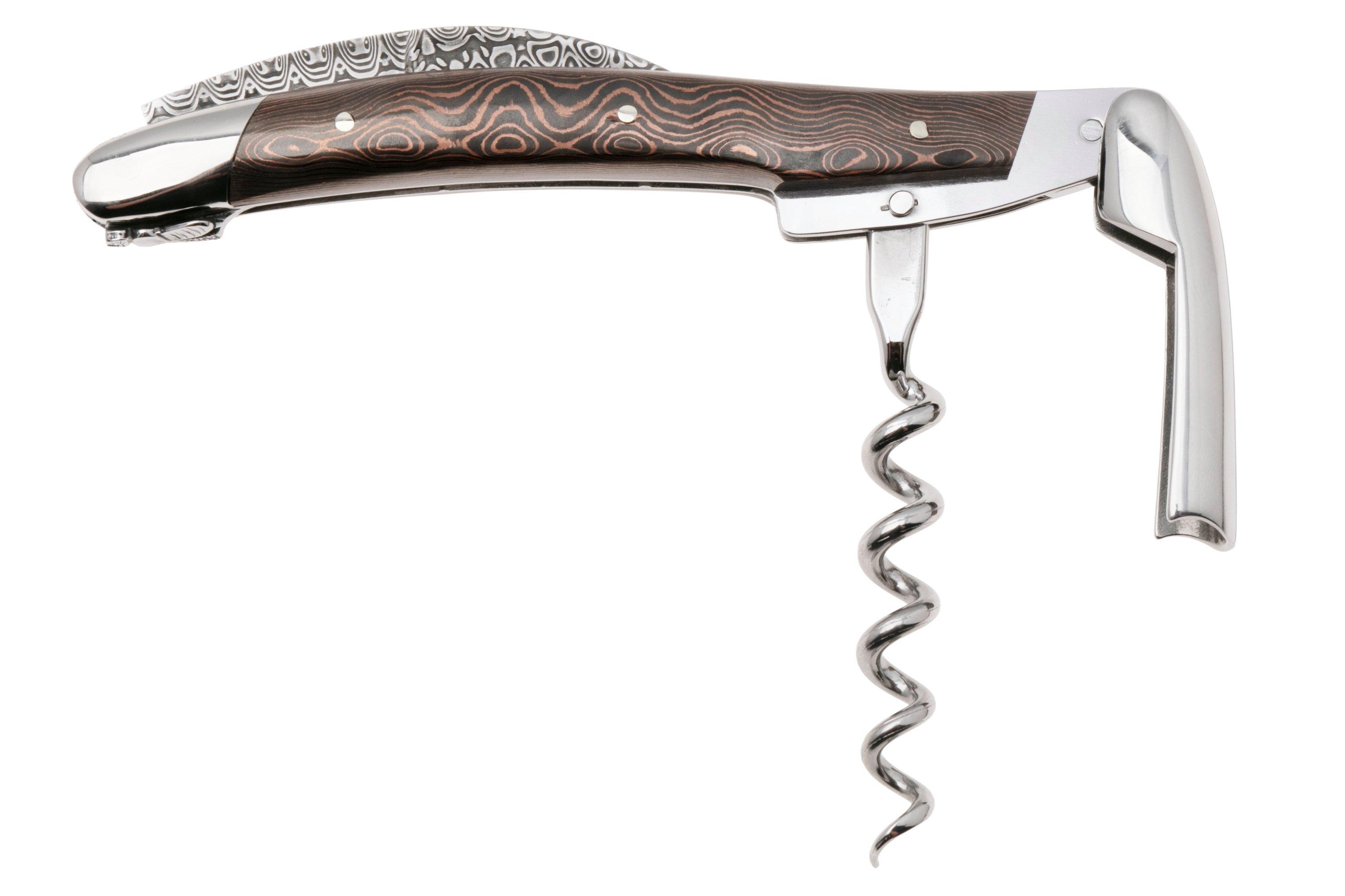 Forge de Laguiole 00008359, Munin Stainless Damascus, Hand Chiseled Bee ...