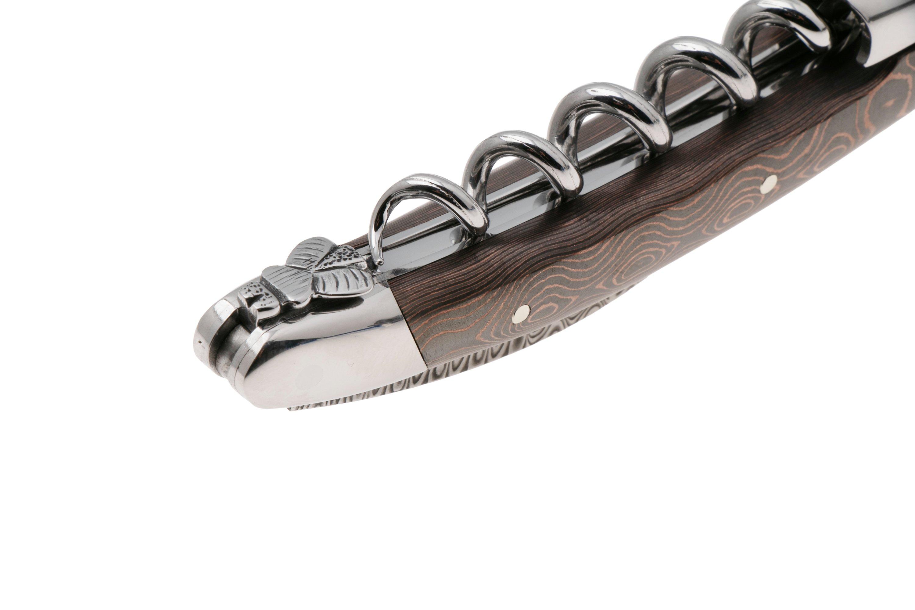 Forge de Laguiole 00008359, Munin Stainless Damascus, Hand Chiseled Bee ...