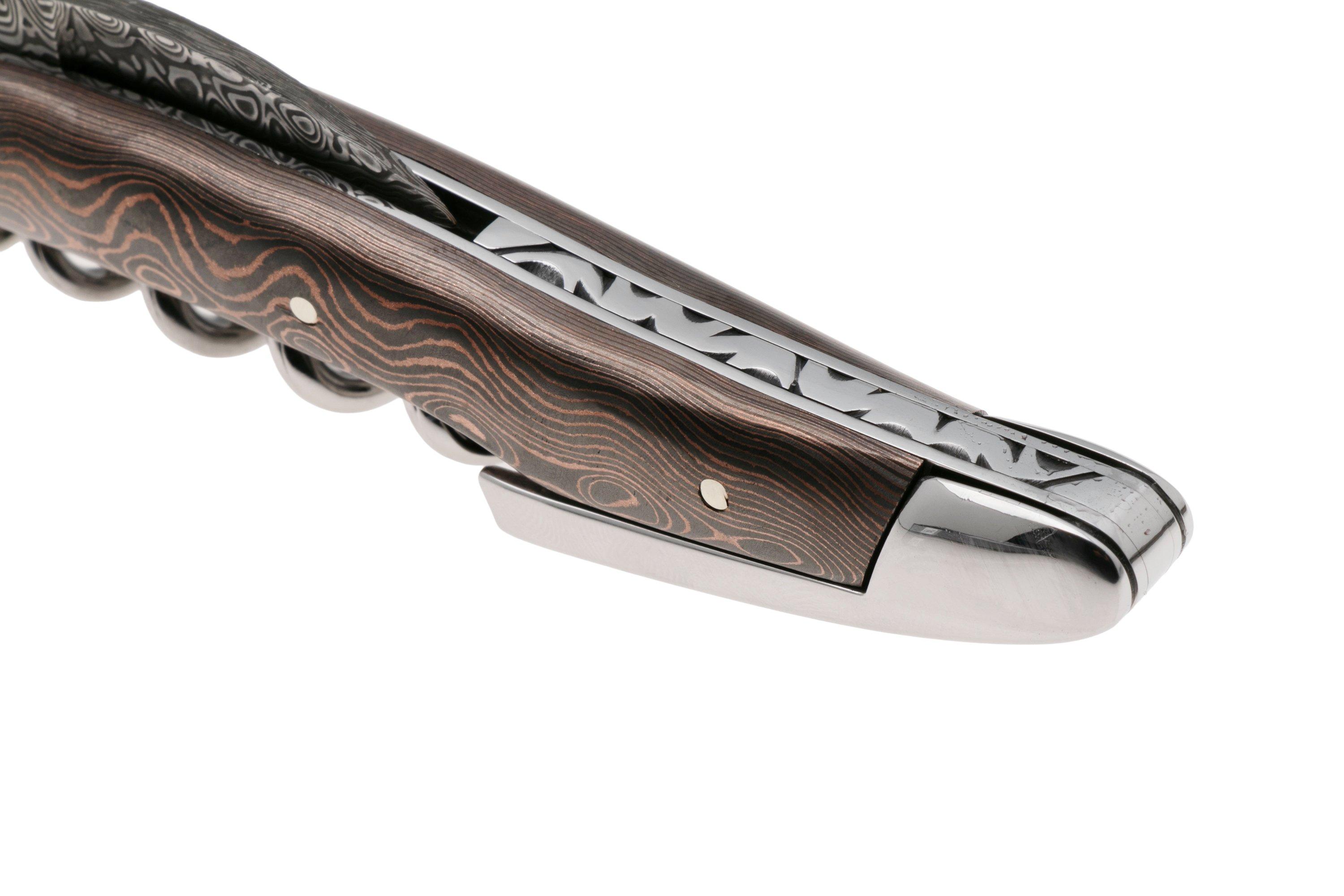 Forge de Laguiole 00008359, Munin Stainless Damascus, Hand Chiseled Bee ...