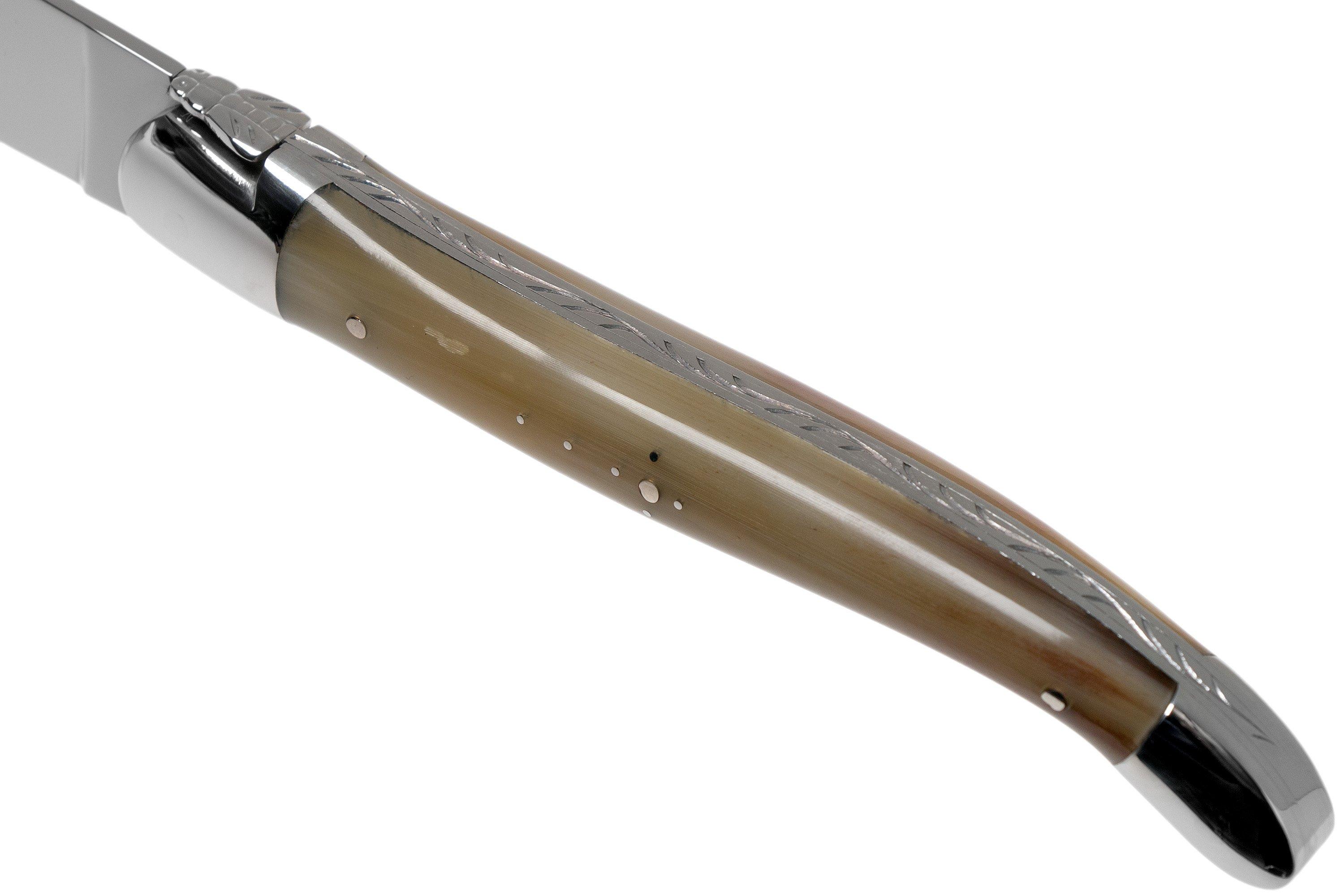 Forge de Laguiole T22MINBC Juego de cuchillos para carne de cuerno ...