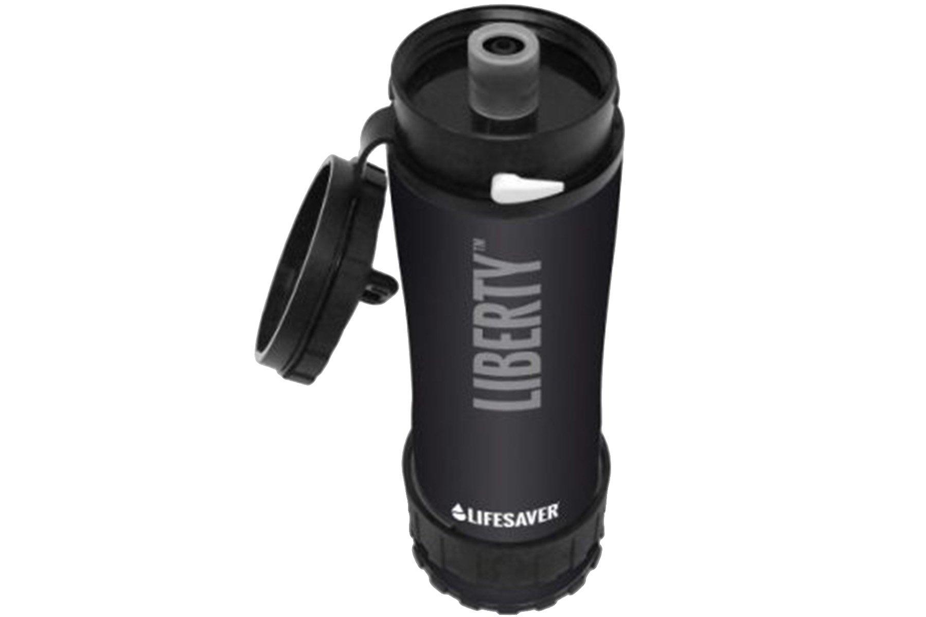 LifeSaver Liberty™ water bottle with a filter, black | Advantageously ...