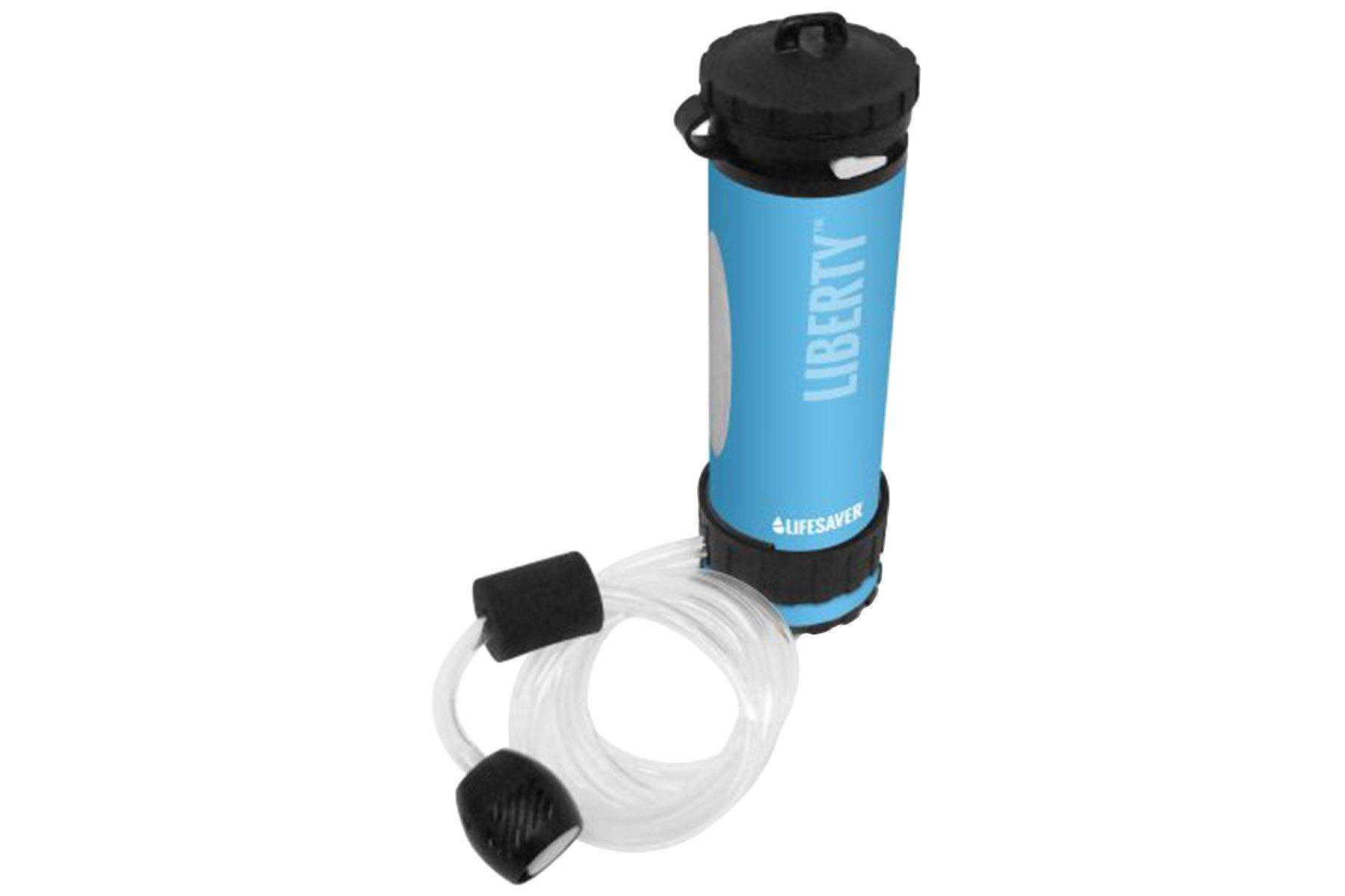 LifeSaver Liberty™ water bottle with a filter, blue | Advantageously ...