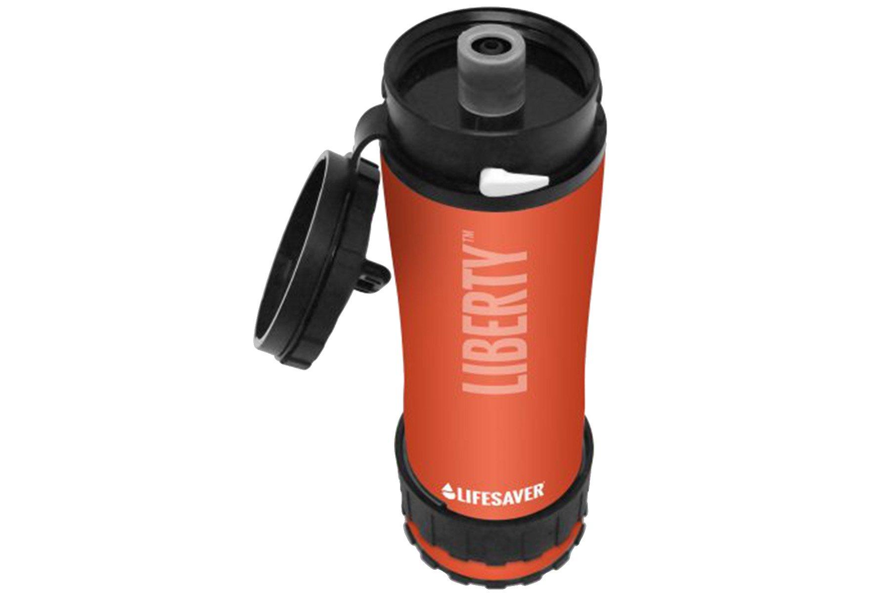 LifeSaver Liberty™ water bottle with a filter, orange | Advantageously ...