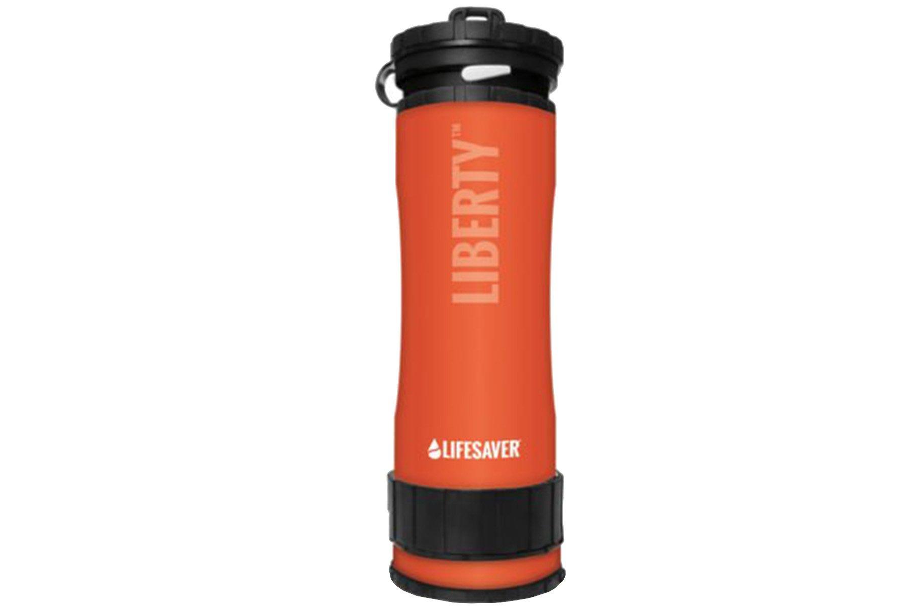 LifeSaver Liberty™ water bottle with a filter, orange | Advantageously ...
