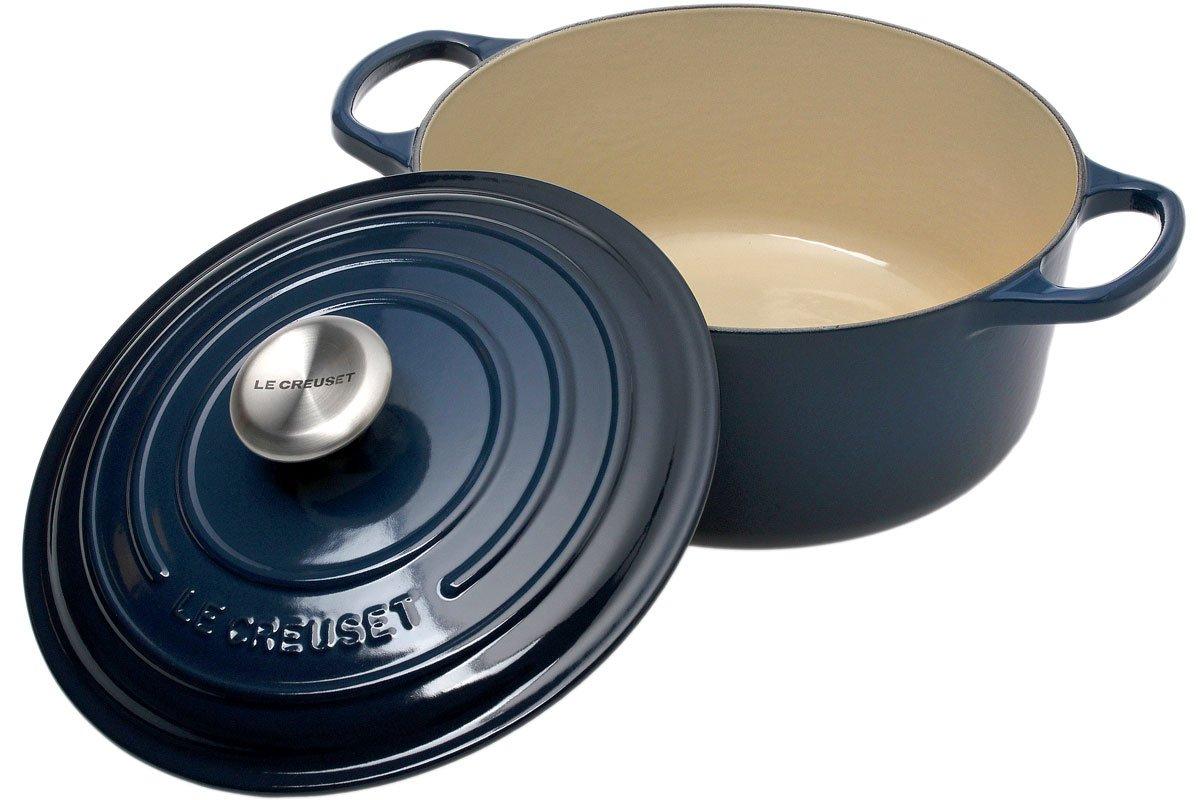 Le Creuset braadpan - cocotte 24cm, 4,2L blauw | Voordelig kopen bij ...