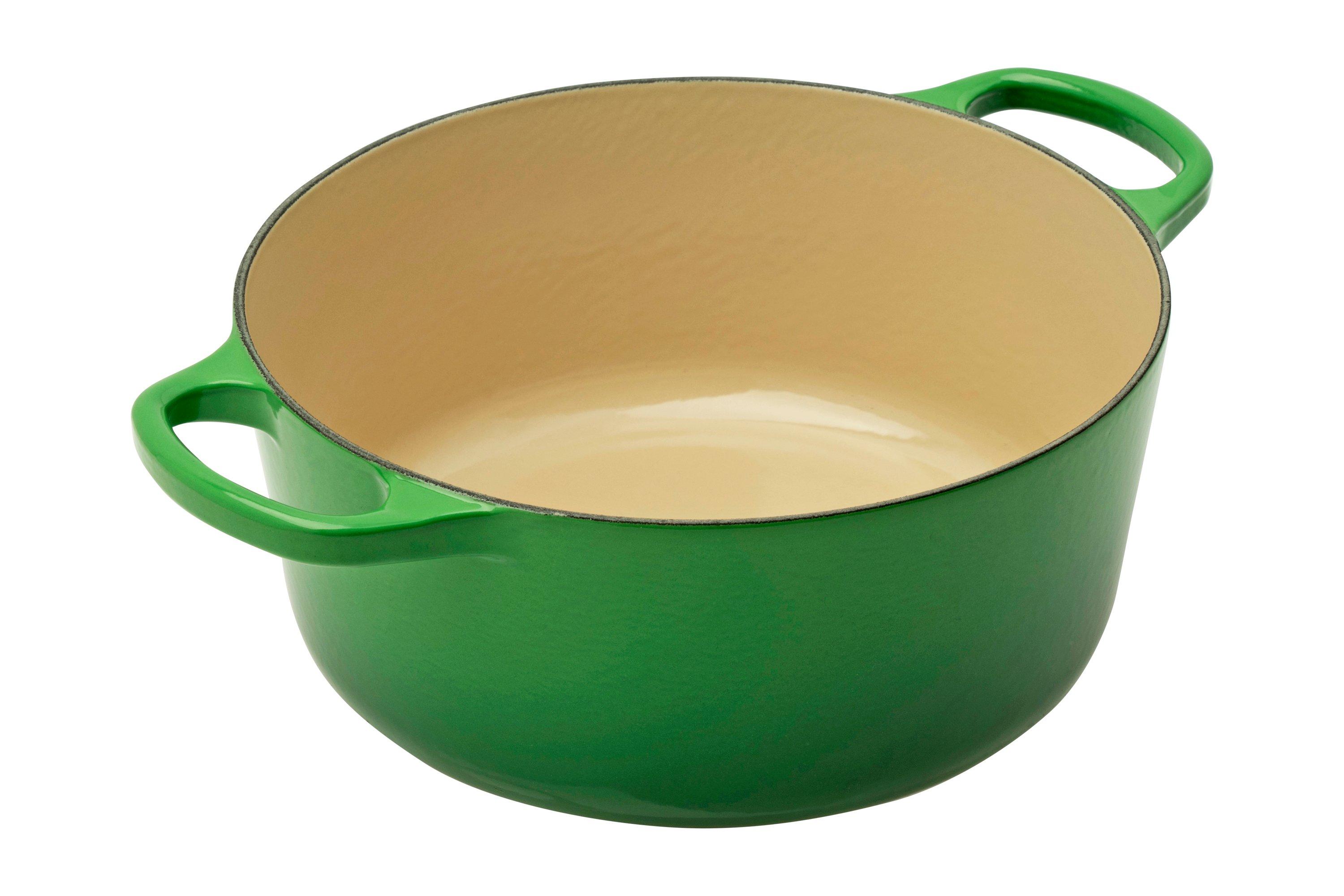 Le Creuset casserole - cocotte 24 cm, 4.2 L green | Advantageously ...