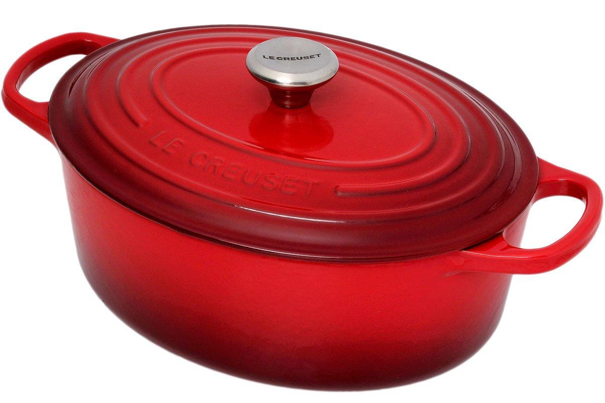 Le Creuset braadpan - cocotte ovaal 25cm, 3,2L rood | Voordelig kopen ...