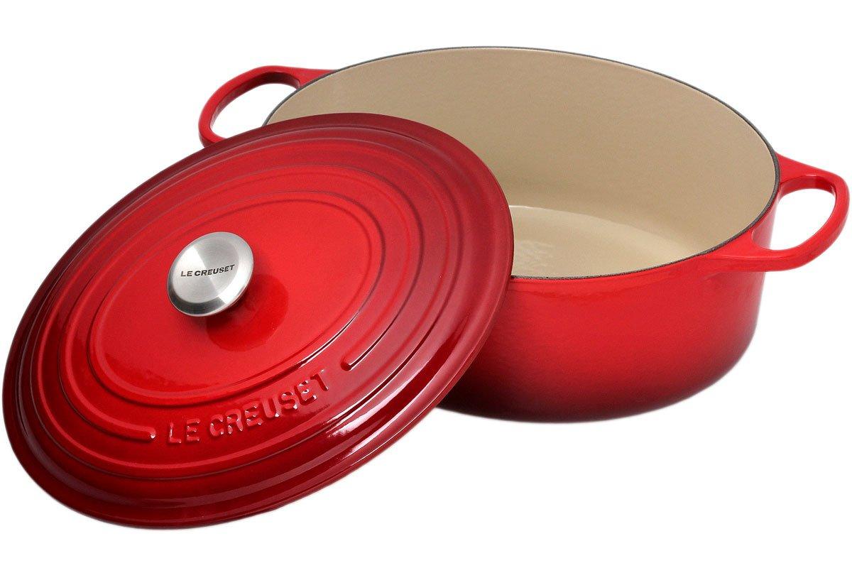 Le Creuset braadpan - cocotte ovaal 33cm, 7,5L rood | Voordelig kopen ...