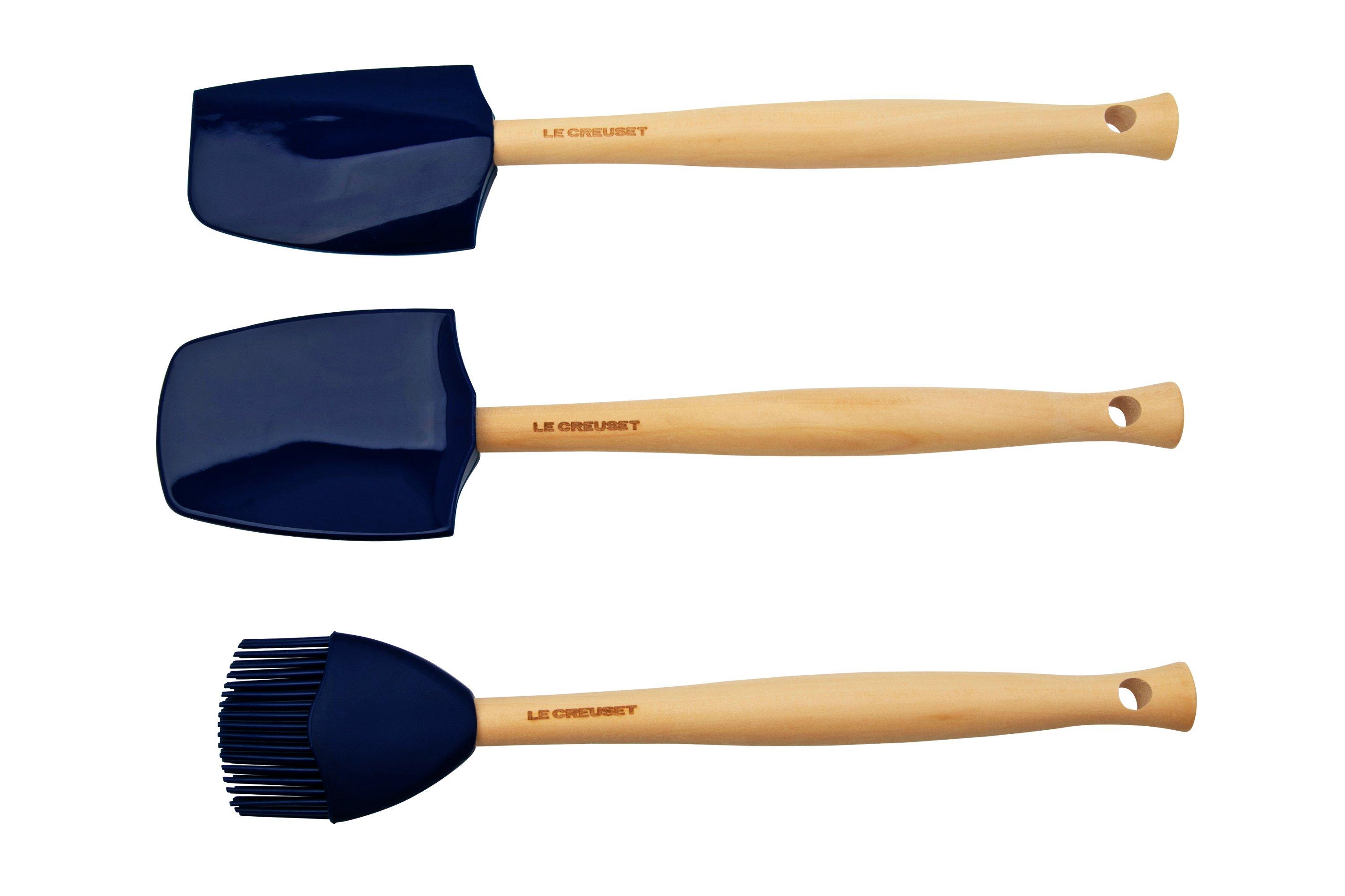 Le Creuset Premium 3-piece silicone spatula set, azure | Advantageously ...