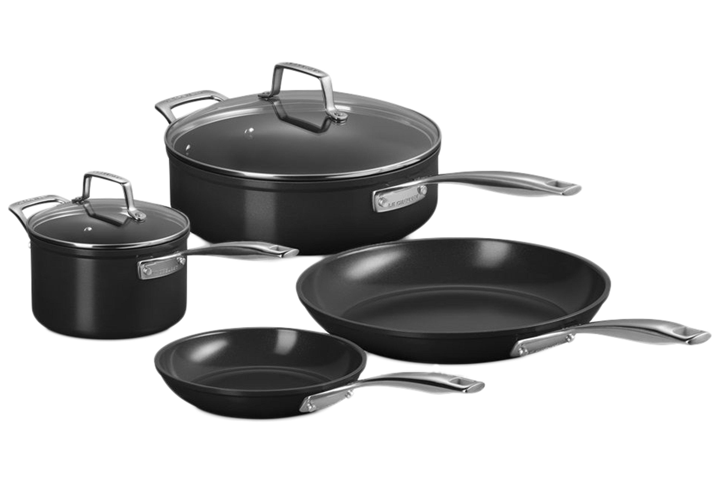 Le Creuset Pan Set 4-Piece, Essential Non-Stick Ceramic ...
