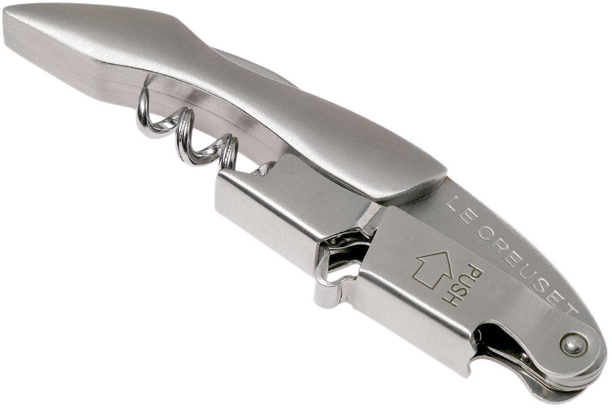 Le Creuset WT-110 Waiters friend corkscrew, stainless steel ...