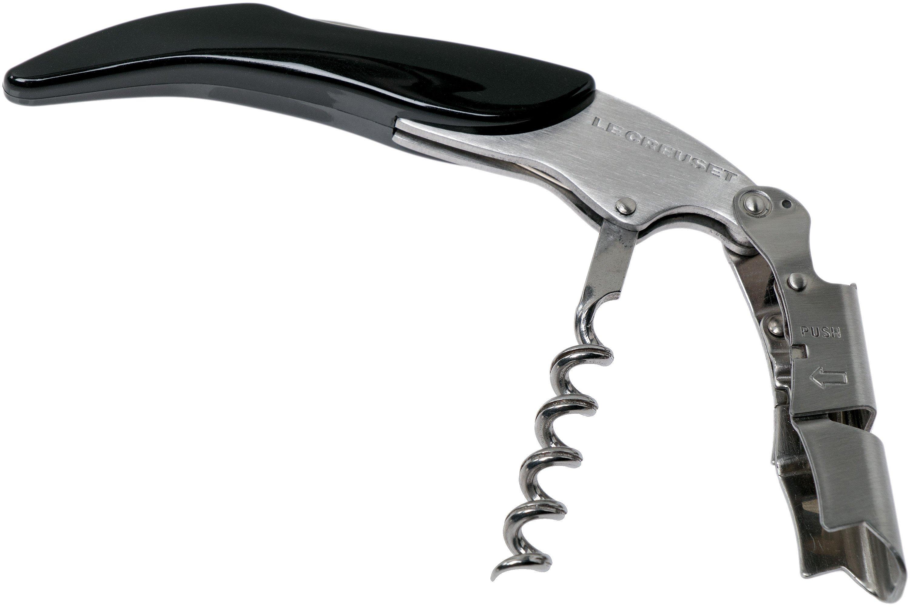 Le Creuset WT-130 Kellnermesser schwarz | Günstiger shoppen bei knivesandtools.de