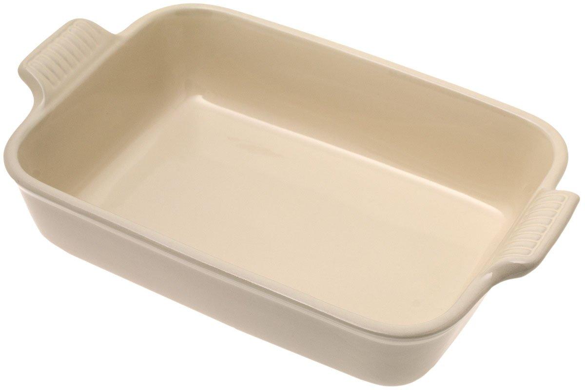 Le Creuset rectangular oven dish 26 cm, 2.3 L cream | Advantageously ...