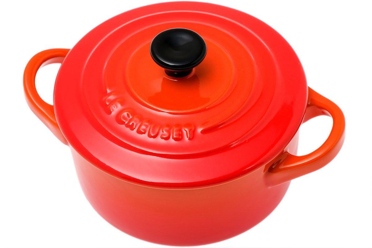 Le Creuset mini-cocotte 10 cm, 0,25L orange-red | Advantageously ...