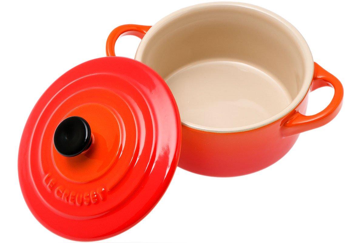 Le Creuset mini-cocotte 10 cm, 0,25L orange-red | Advantageously ...
