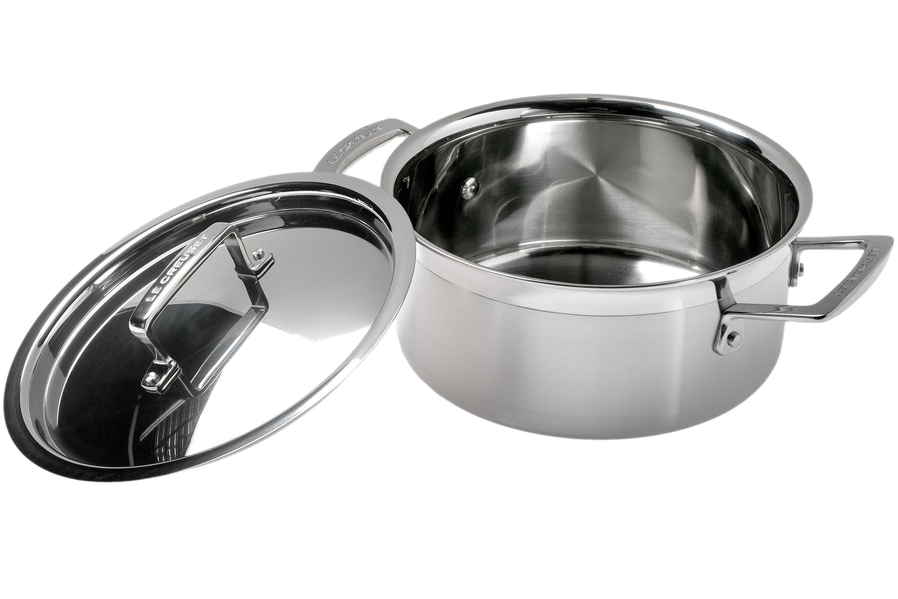 Le Creuset 3-ply cooking pot with lid 20 cm, 3L | Advantageously ...