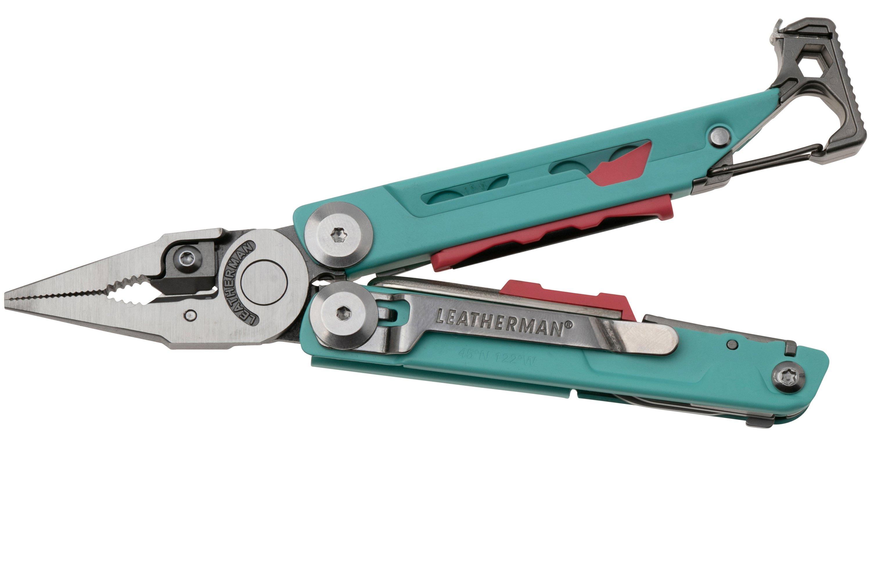 Leatherman Signal Aqua & Silver 7000-AQS survival multi-tool, nylon ...