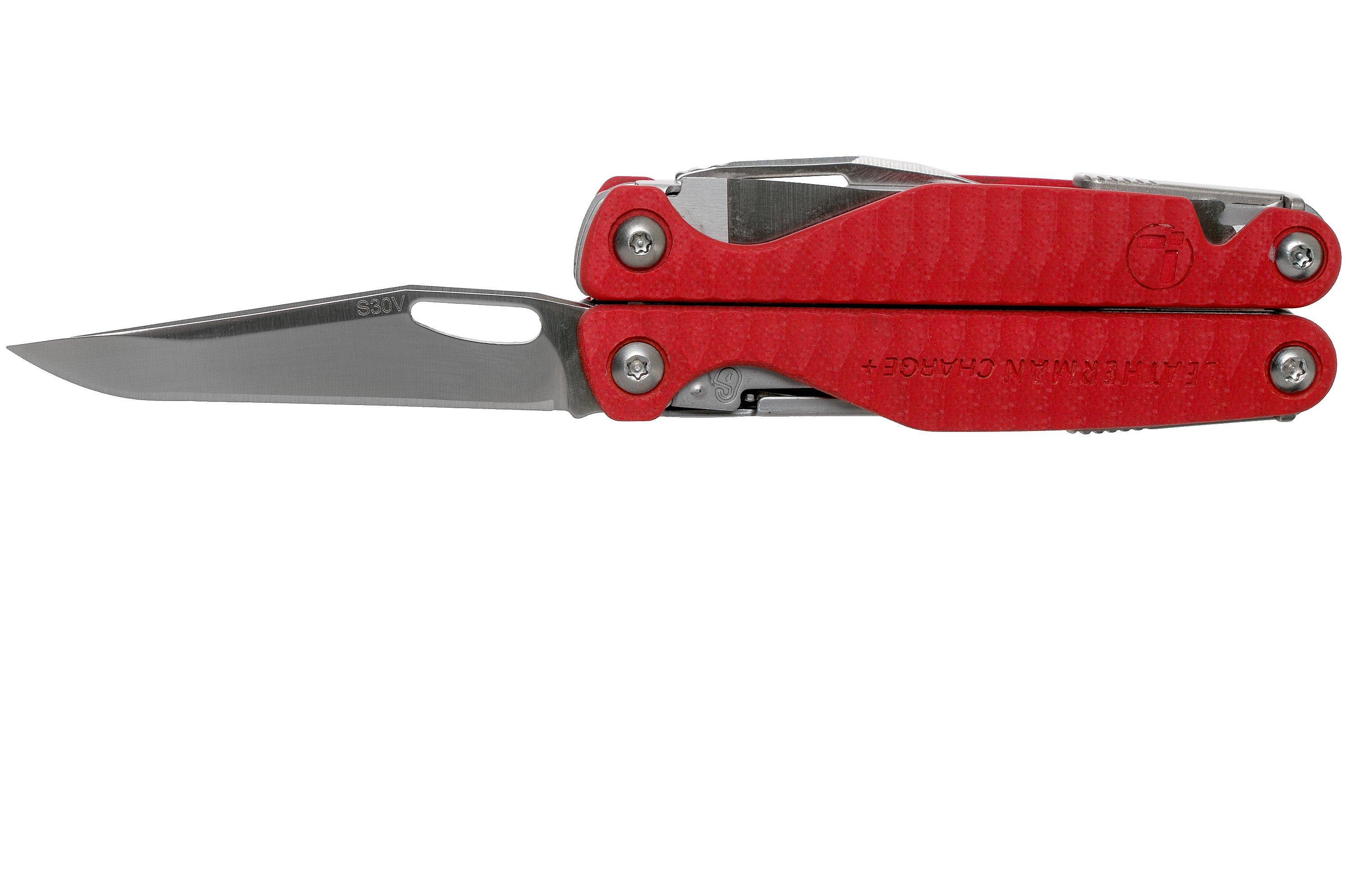 Leatherman Charge Plus Red G10 multi-tool, fodero in nylon 832778 ...