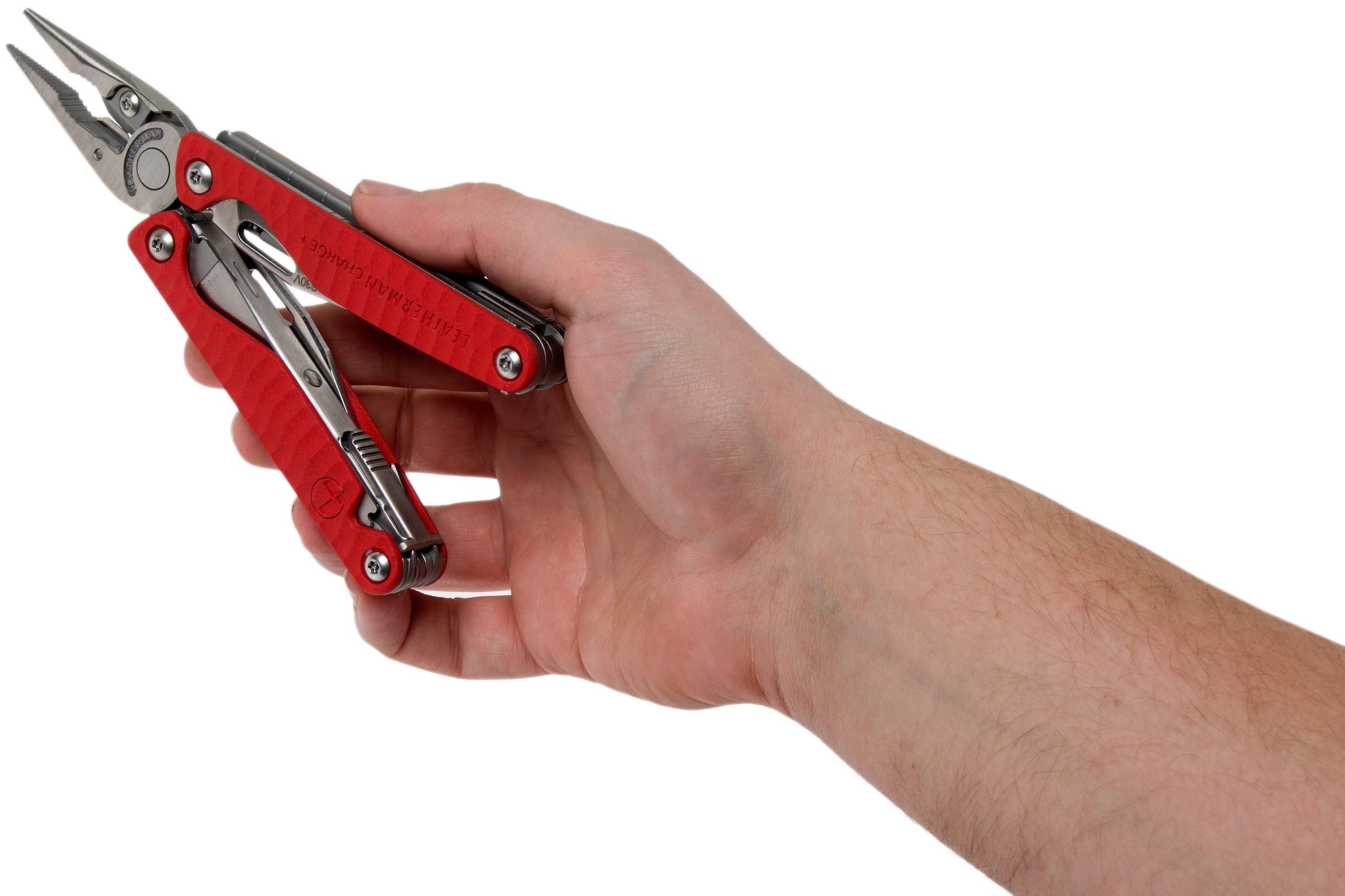 Leatherman Charge Plus Red G10 multi-tool, fodero in nylon 832778 ...