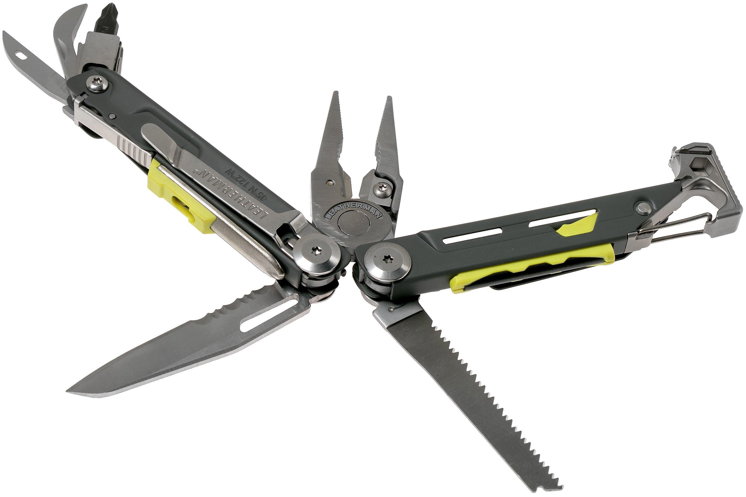 Leatherman Signal Granite Grey survival multi-tool 832737, nylon sheath ...